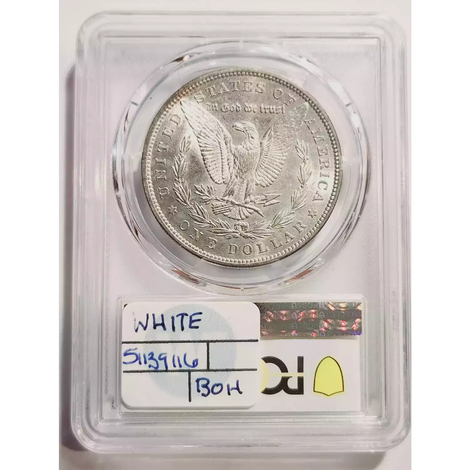 1878 Morgan Silver Dollar PCGS AU-55 7TF, Reverse of 1879 - WHITE - Bob ...