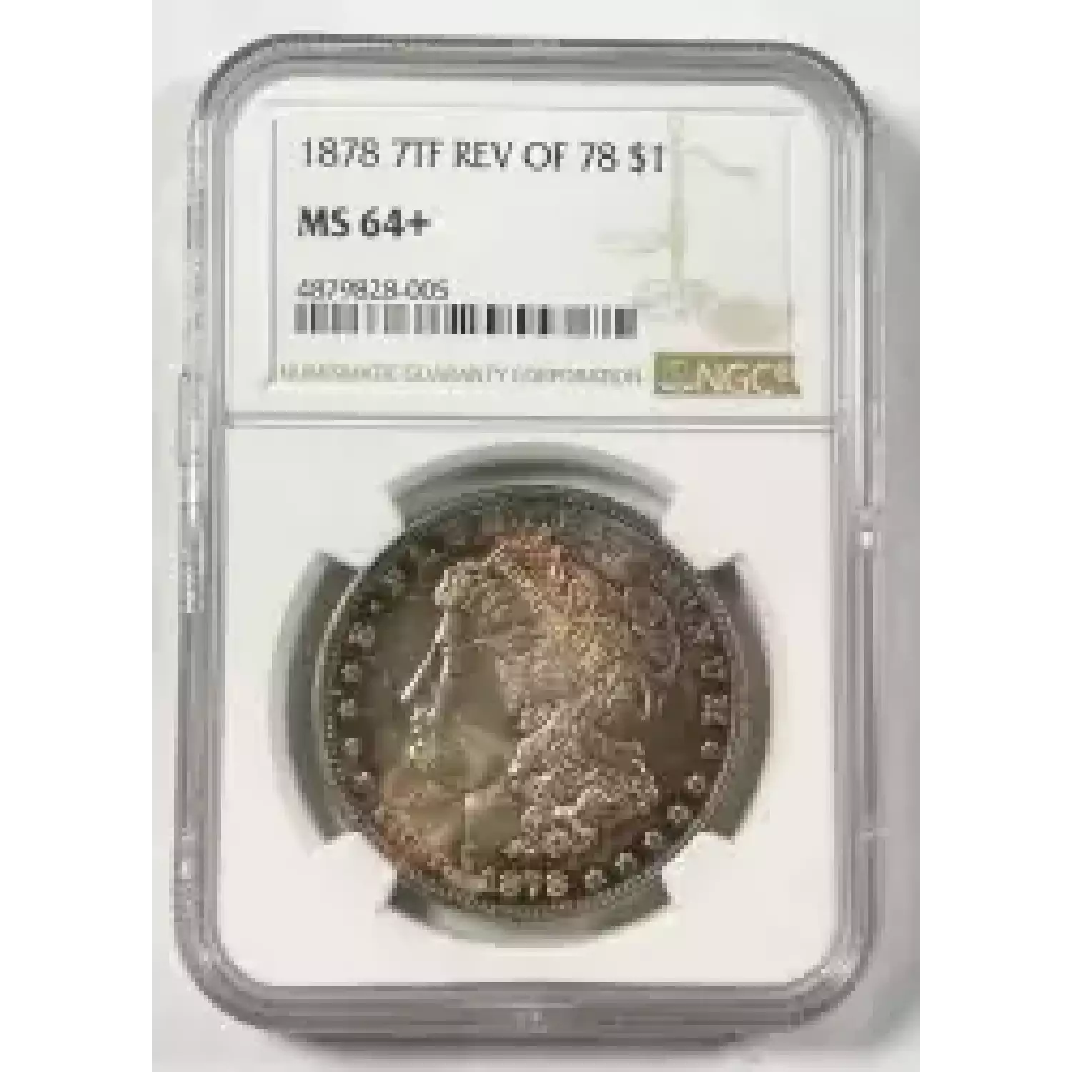 1878 Morgan Silver Dollar NGC MS-64+ 7TF - Bob Paul Rare Coins