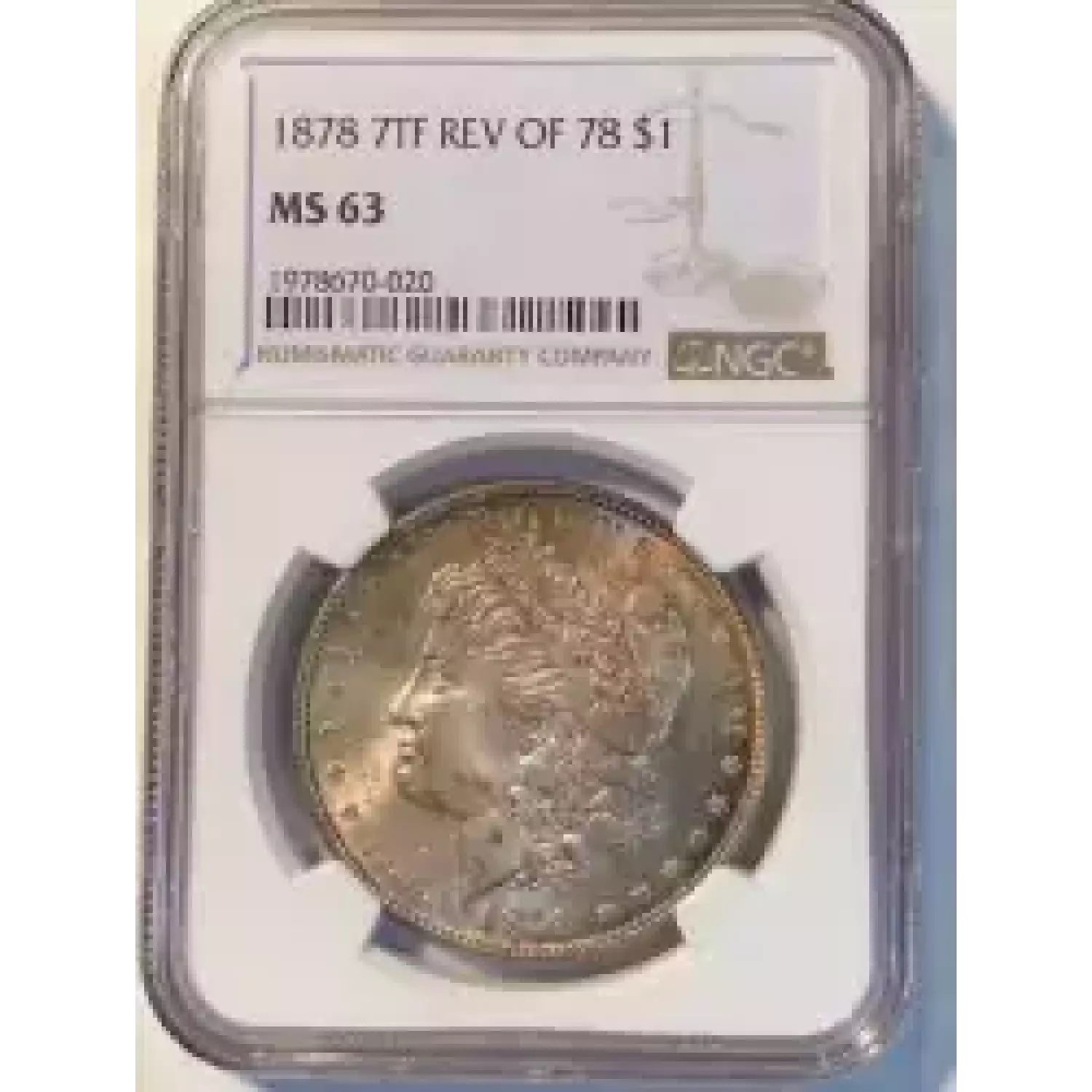 1878 Morgan Silver Dollar NGC MS-63 7TF - Bob Paul Rare Coins