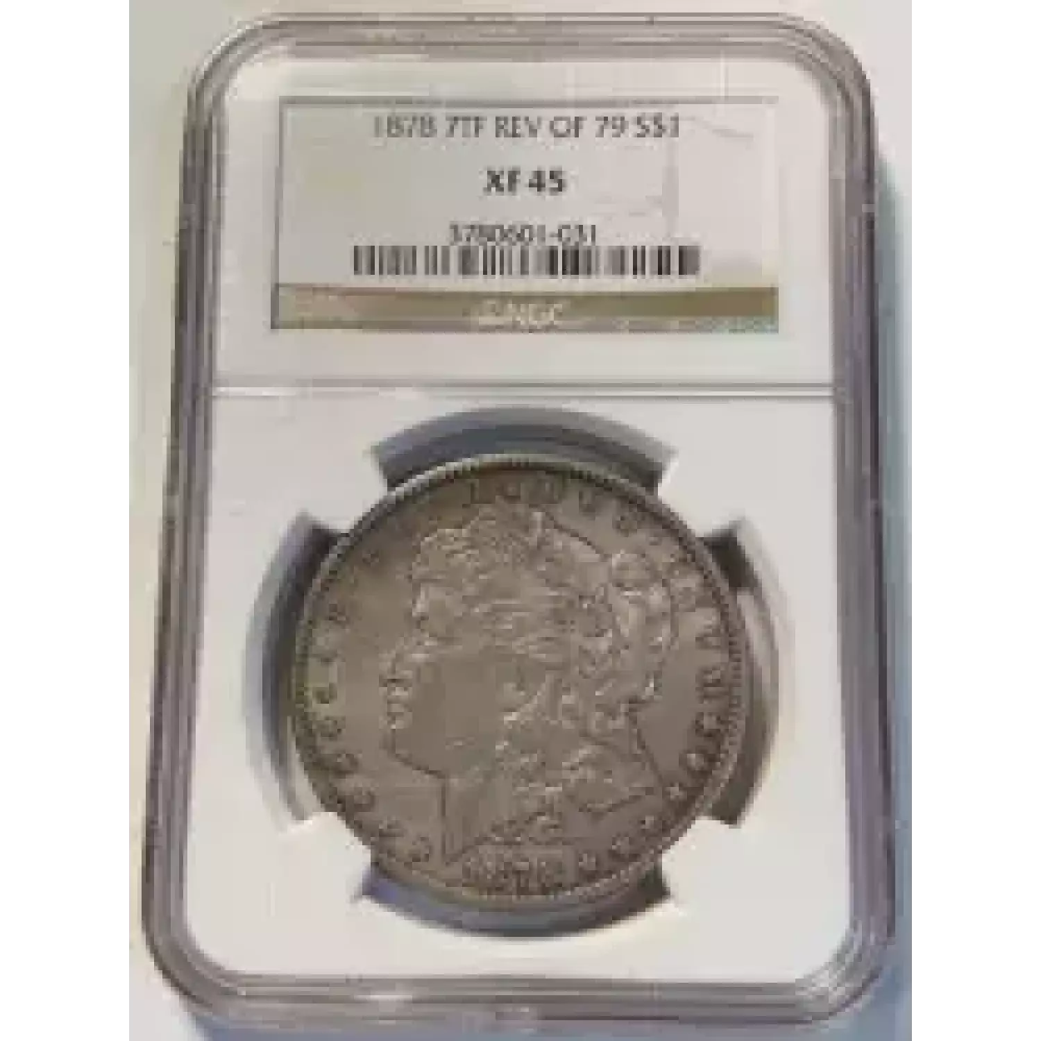 1878 Morgan Silver Dollar NGC XF-45 7TF Reverse of 79 - Bob Paul Rare Coins