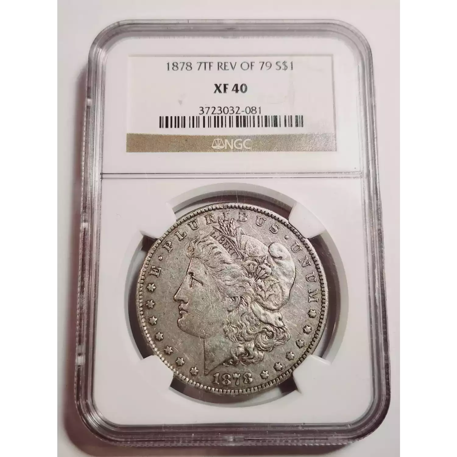 1878 Morgan Silver Dollar NGC XF-40 7TF 7TF - REV OF 79 - Bob Paul Rare Coins