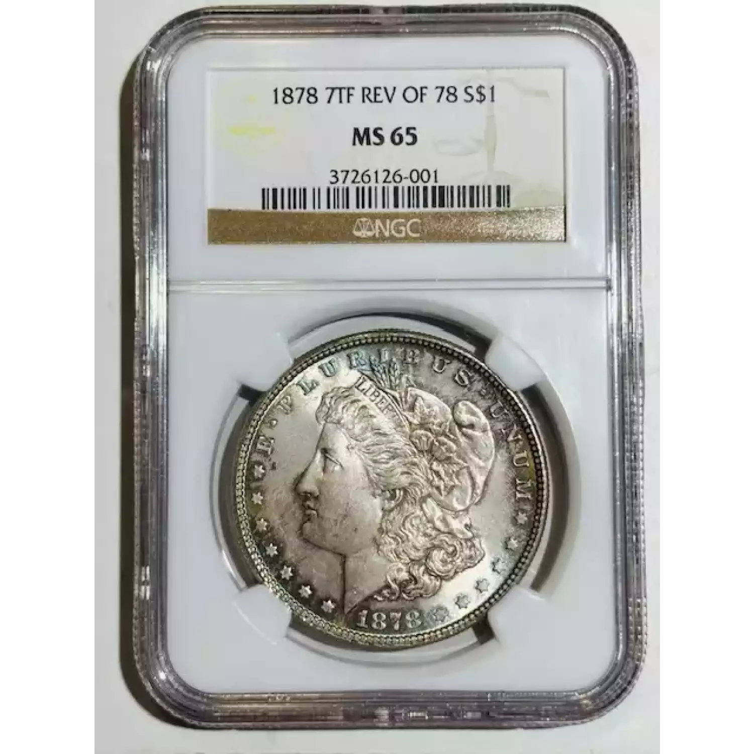 1878 Morgan Silver Dollar NGC MS-65 7TF REV OF 78 - ORIGINAL - Bob Paul Rare Coins