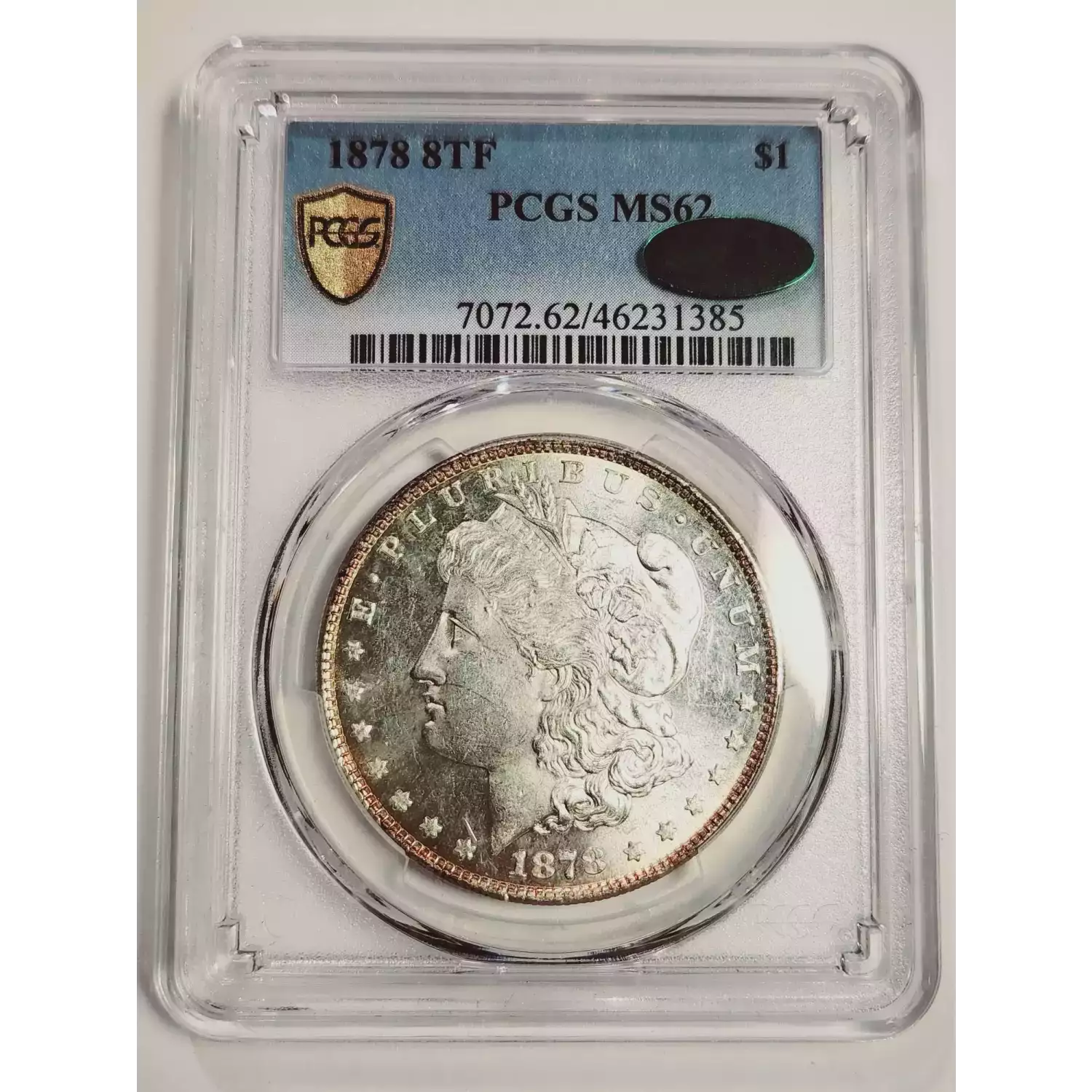 1878 Morgan Silver Dollar PCGS MS-62 8TF - PL OBVERSE CAC - Bob Paul ...