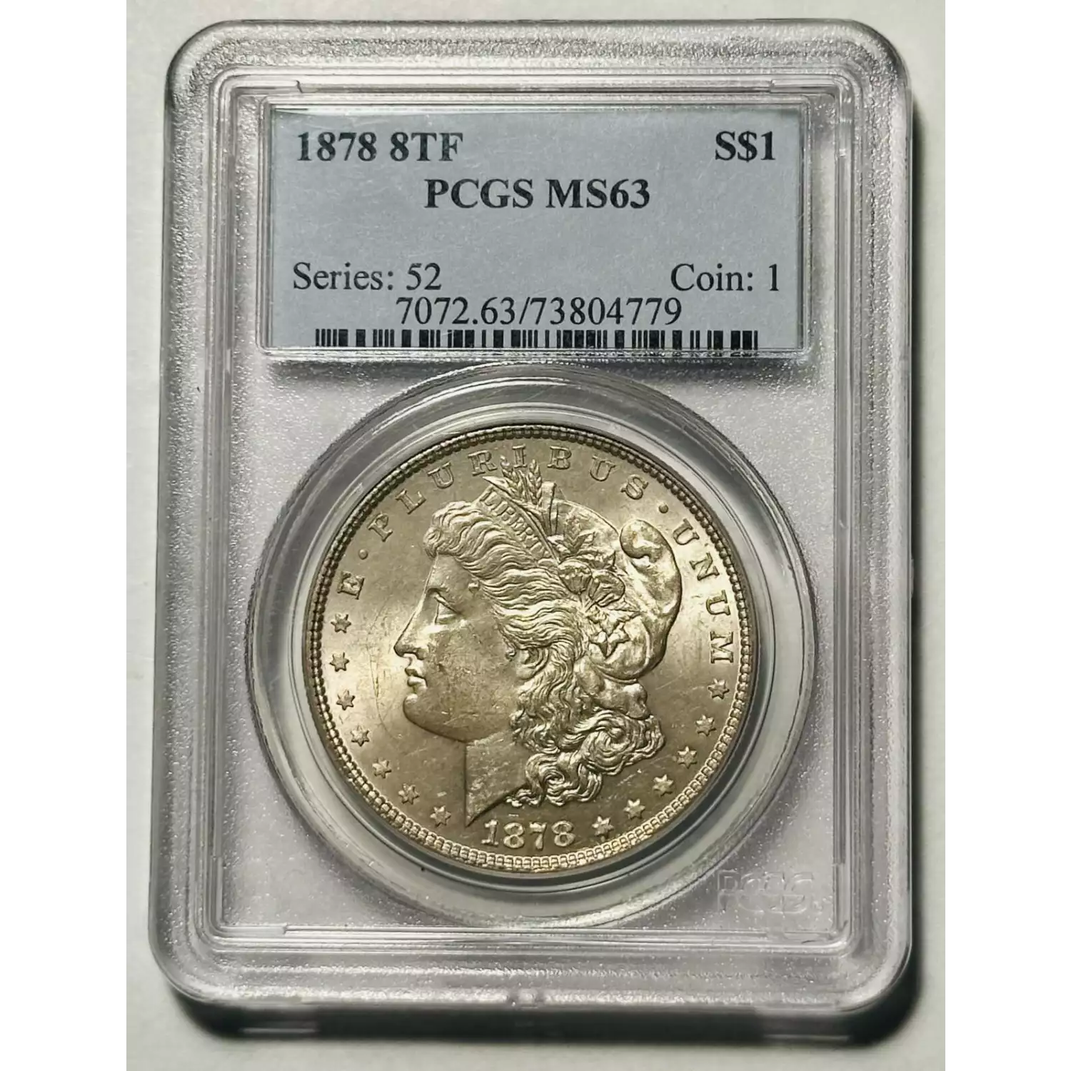 1878 Morgan Silver Dollar PCGS MS-63 8TF - Bob Paul Rare Coins