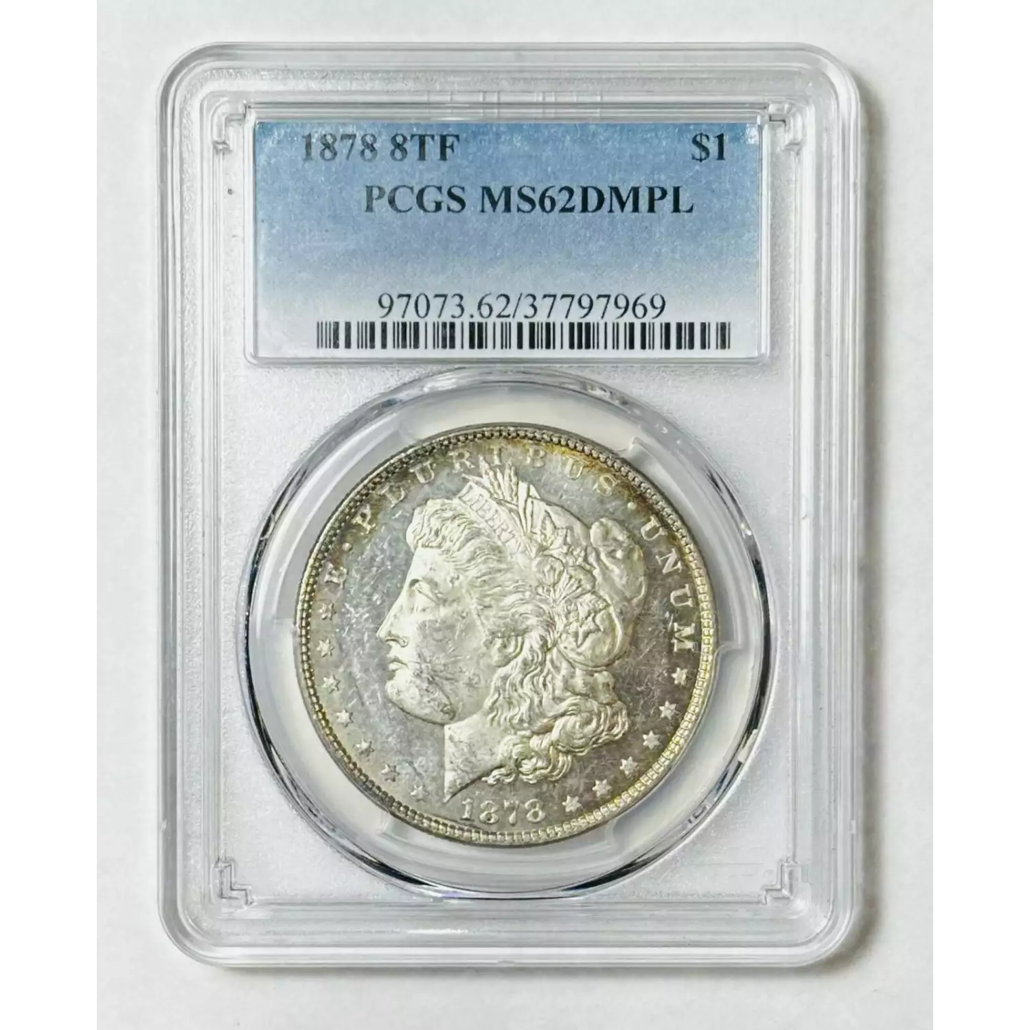 1878 Morgan Silver Dollar PCGS MS-62 DMPL 8TF - Bob Paul Rare Coins