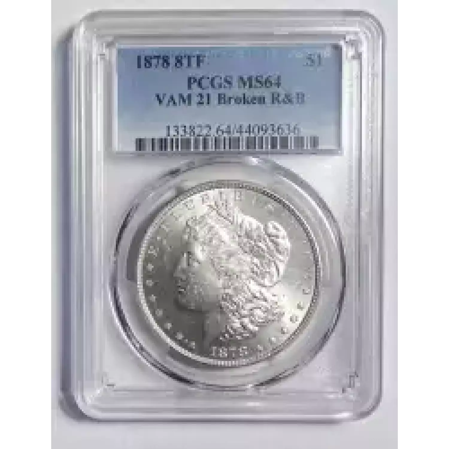 1878 Morgan Silver Dollar PCGS MS-64 8TF VAM 21 - Bob Paul Rare Coins
