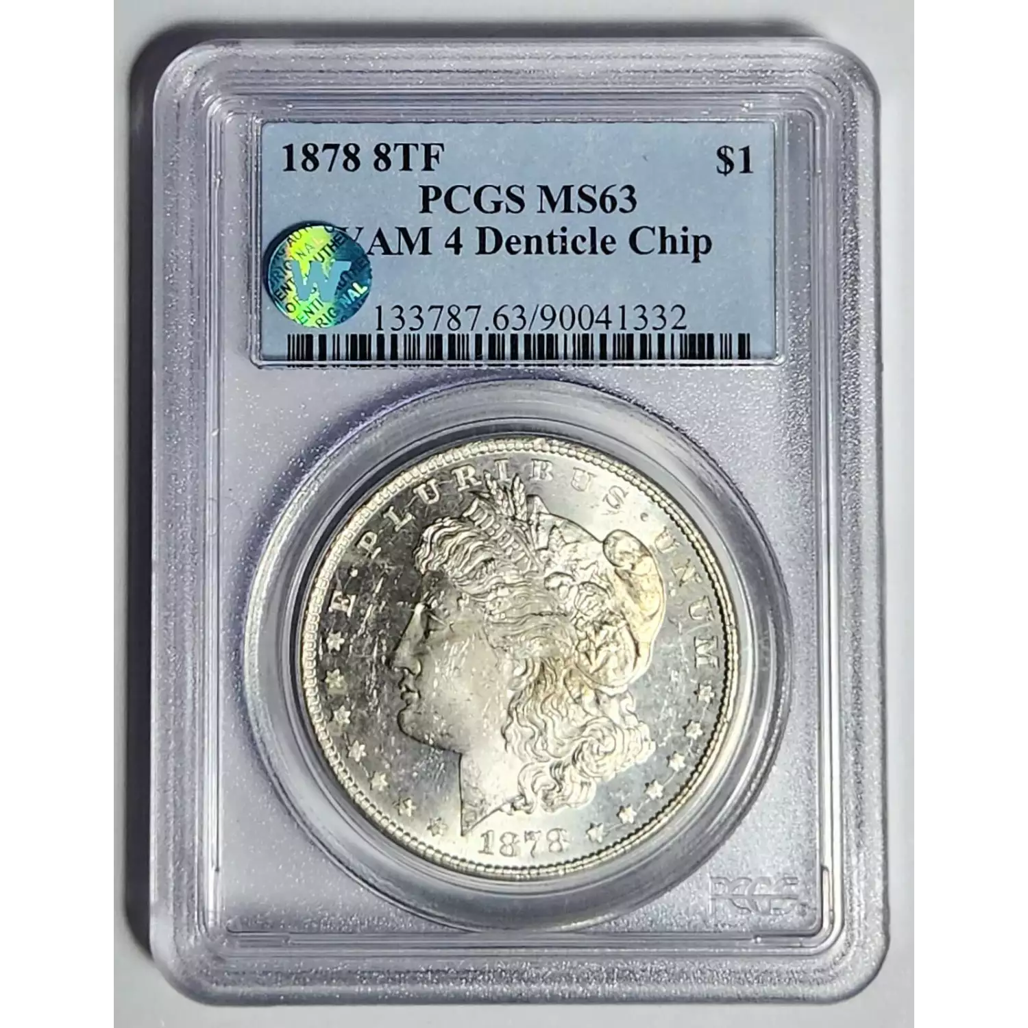 1878 8TF 8TF VAM 4 - DENTICLE CHIP PCGS MS-63 - Bob Paul Rare Coins