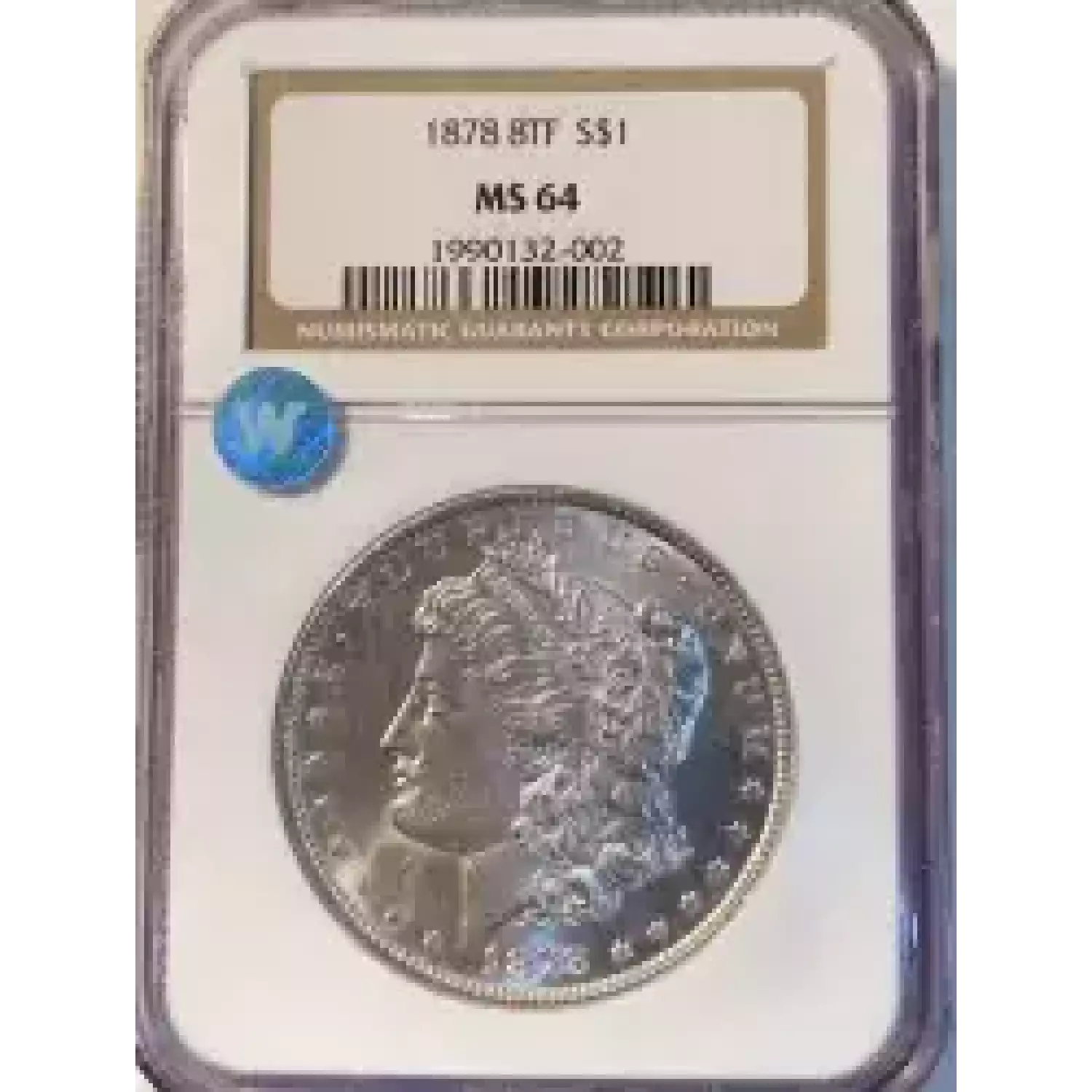 1878 Morgan Silver Dollar NGC MS-64 8TF Sight White - Bob Paul Rare Coins