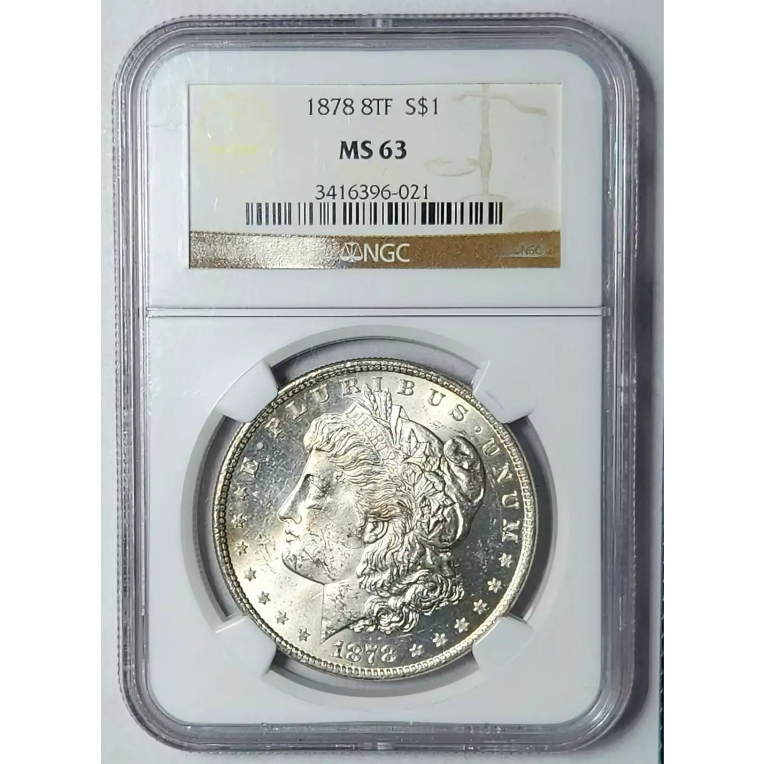 1878 Morgan Silver Dollar NGC MS-63 8TF - Bob Paul Rare Coins