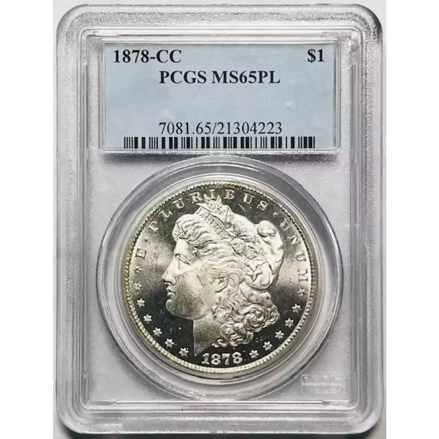 1878-CC Morgan Silver Dollar PCGS MS-65 PL - Bob Paul Rare Coins