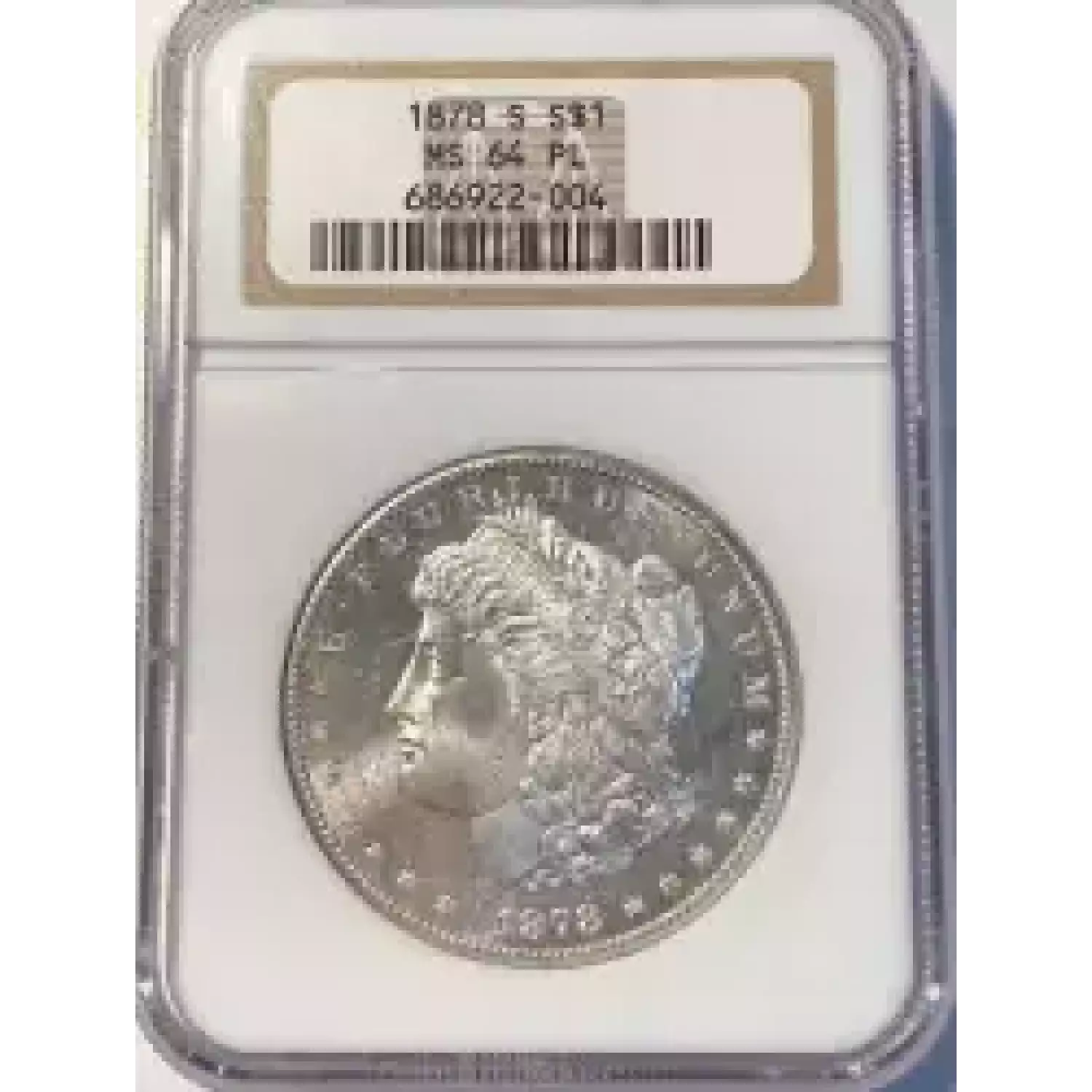1878-S Morgan Silver Dollar NGC MS-64 PL - Bob Paul Rare Coins