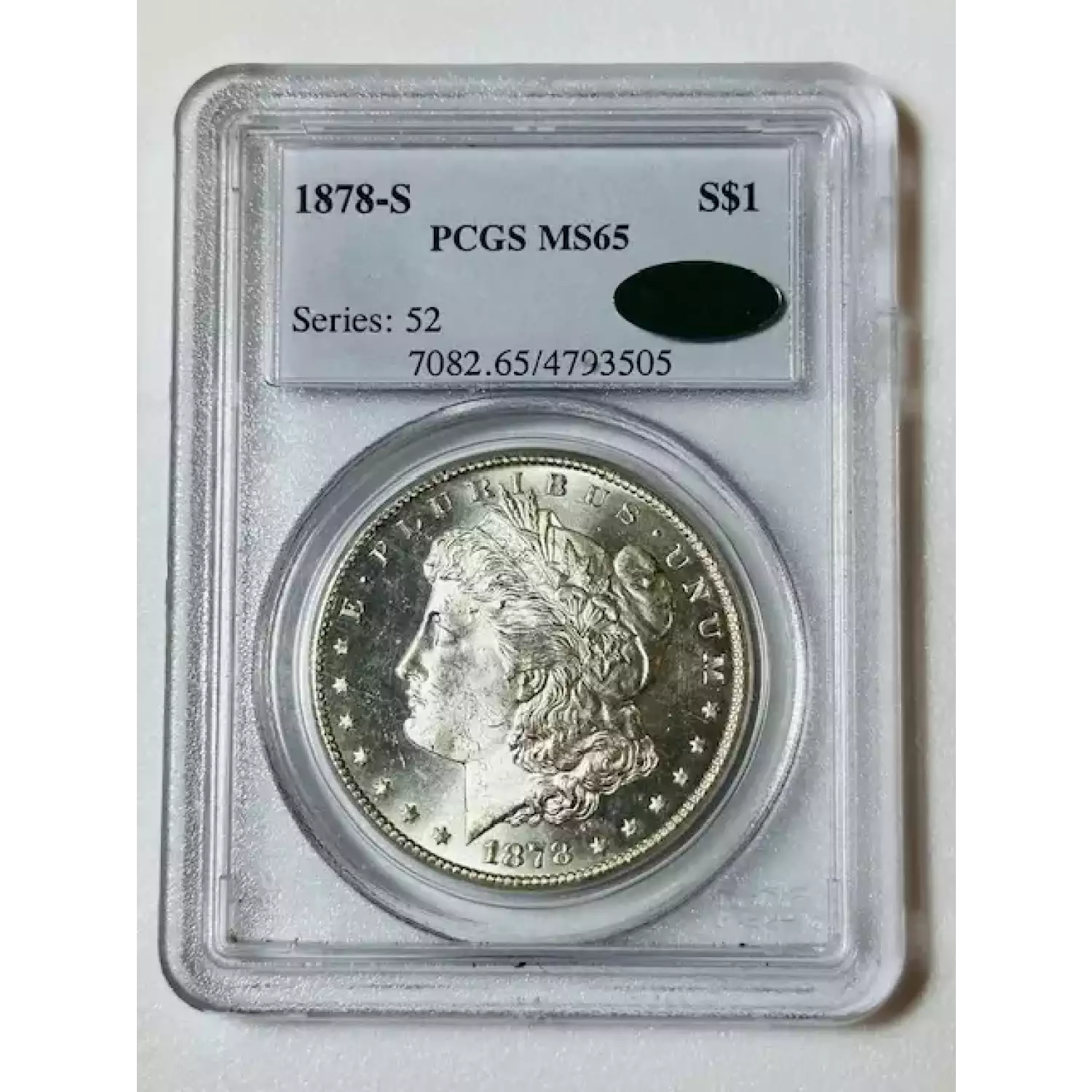 1878-S Morgan Silver Dollar PCGS MS-65 White PQ Dollar! CAC - Bob Paul ...