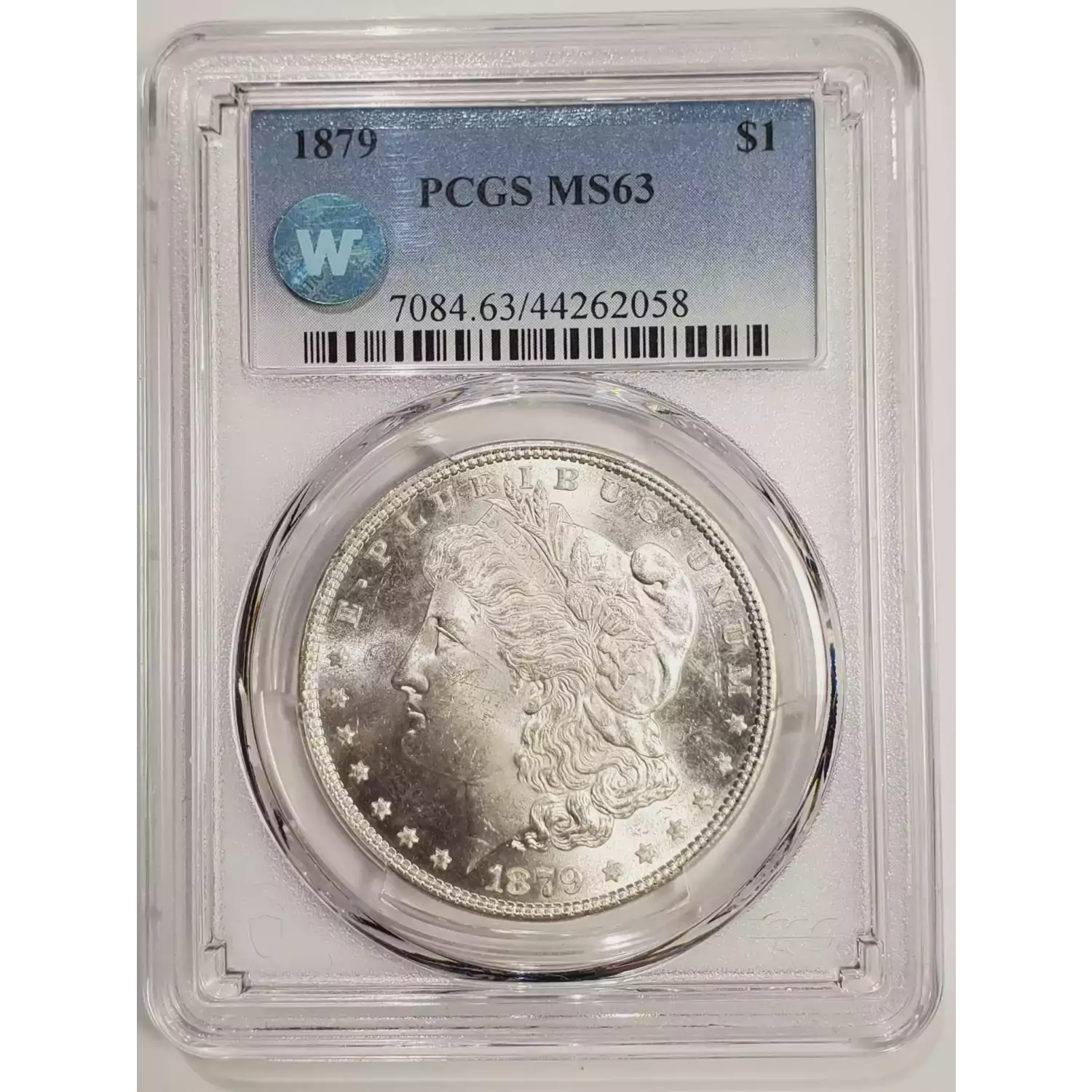1879 Morgan Silver Dollar PCGS MS-63 Sight White - Bob Paul Rare Coins