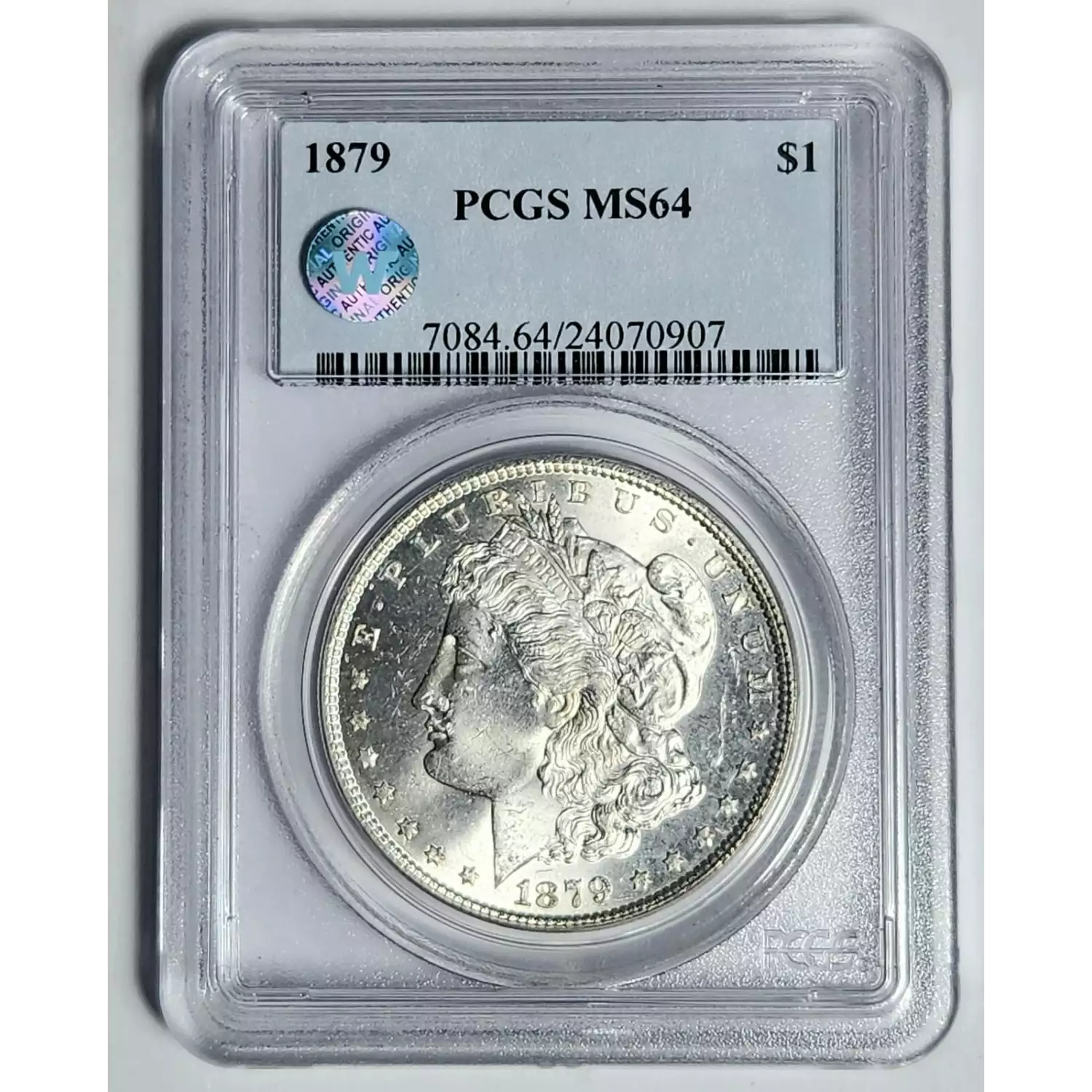 1879 Morgan Silver Dollar PCGS MS-64 Sight White - Bob Paul Rare Coins