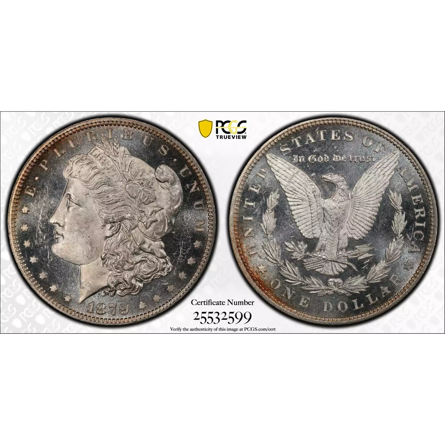 1879 Morgan Silver Dollar PCGS MS-63 DMPL WOW coin! - Bob Paul Rare Coins