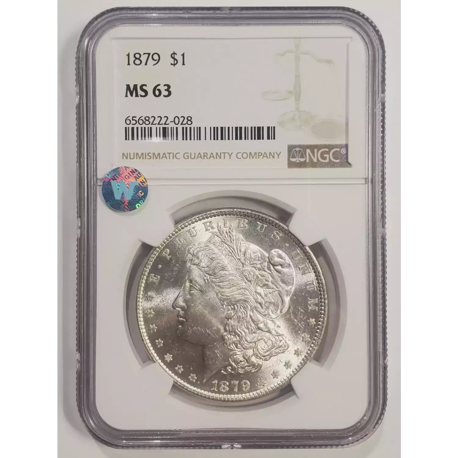 1879 Morgan Silver Dollar NGC MS-63 Sight White - Bob Paul Rare Coins