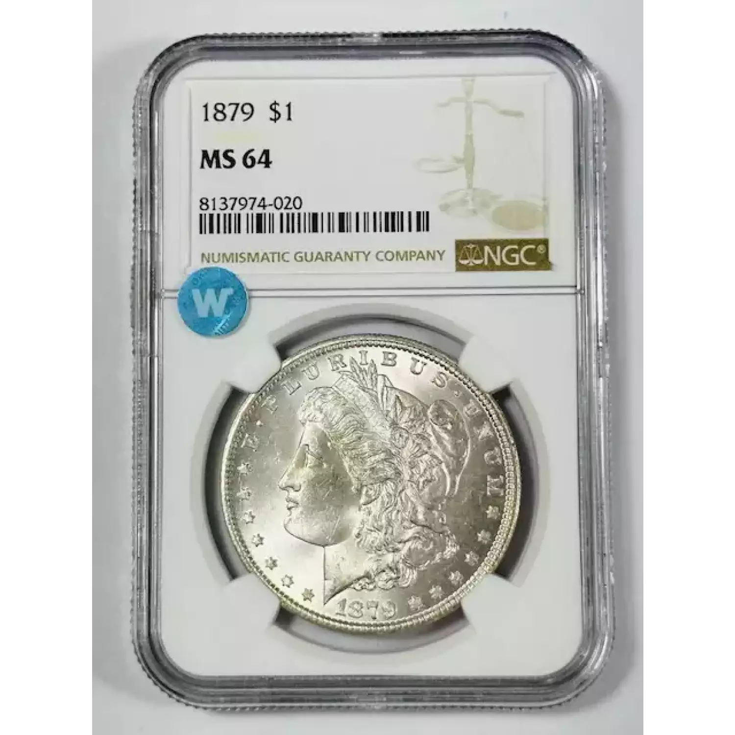 1879 Morgan Silver Dollar NGC MS-64 Sight White - Bob Paul Rare Coins