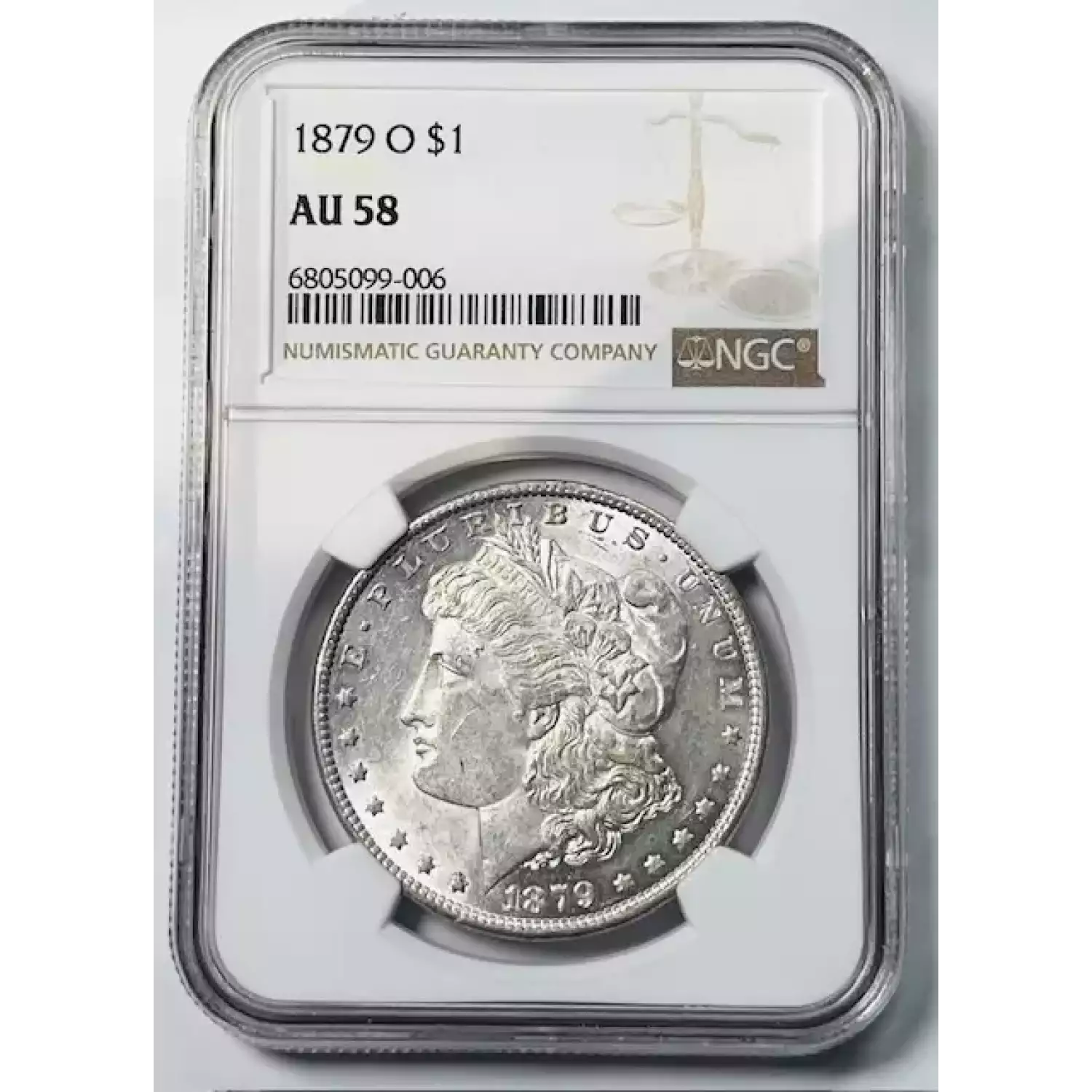 1879-O Morgan Silver Dollar NGC AU-58 White! - Bob Paul Rare Coins