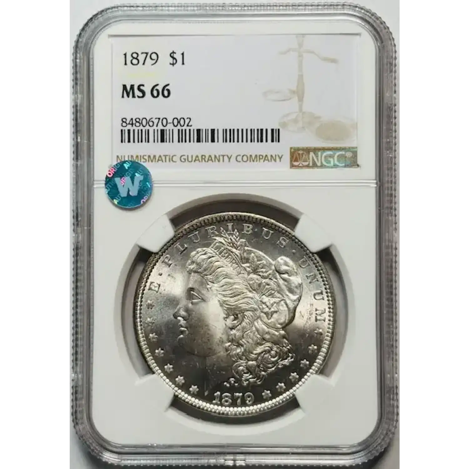 1879 Morgan Silver Dollar NGC MS-66 Sight White - Bob Paul Rare Coins