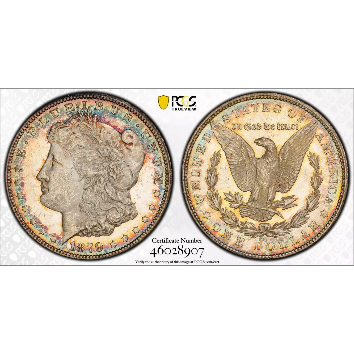 1879-CC Morgan Silver Dollar PCGS MS-61 Pretty Toning! CAC - Bob Paul ...