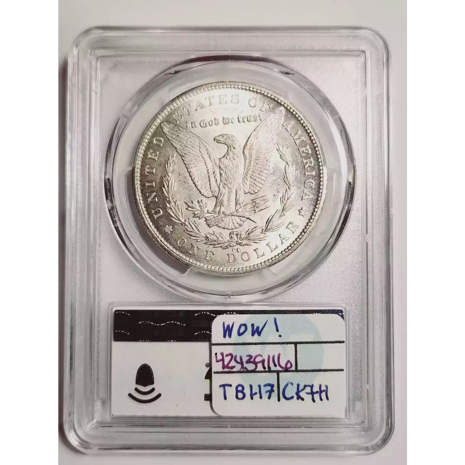 1879-CC Morgan Silver Dollar PCGS AU-58 Capped Die - WOW! Sight White ...