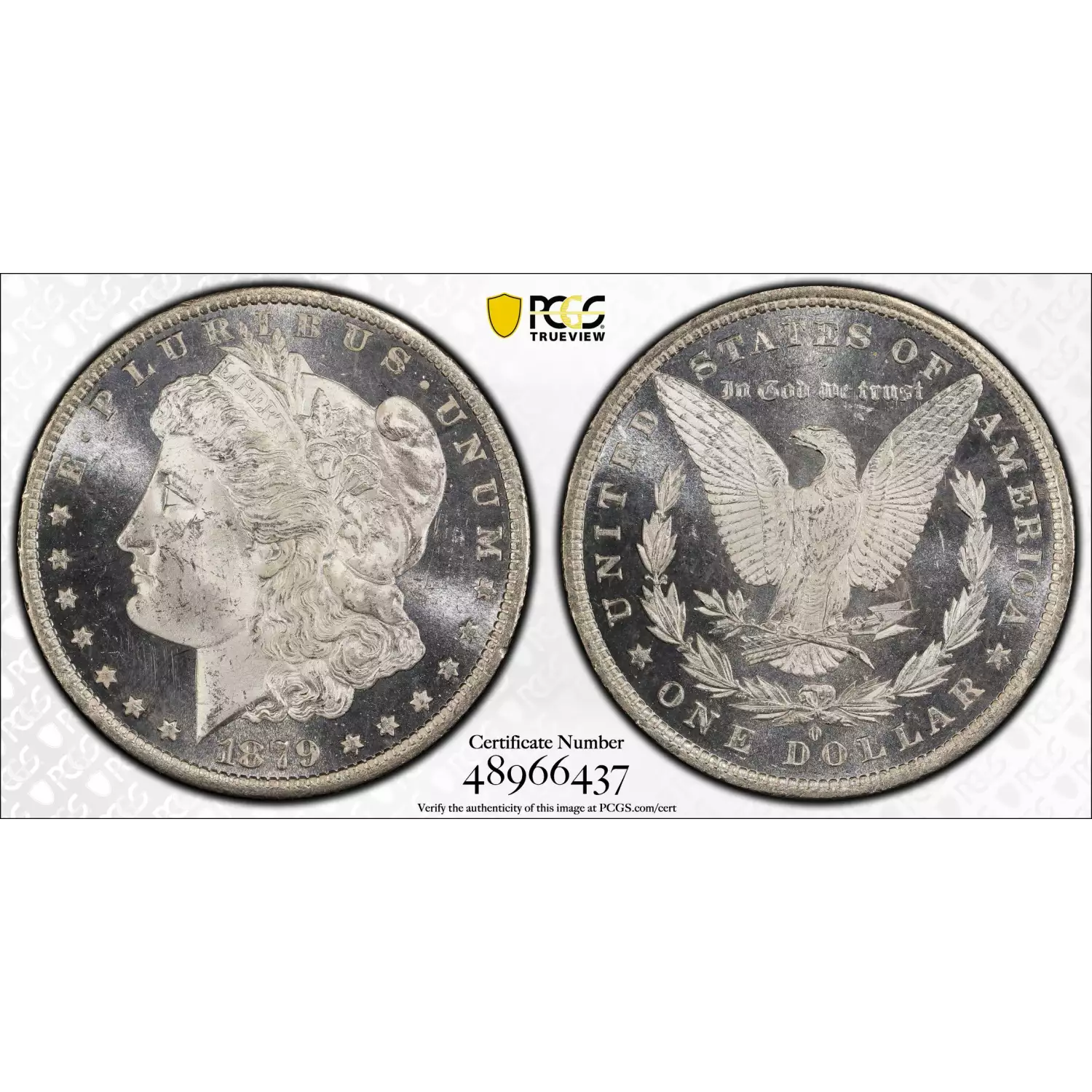 1879-O Morgan Silver Dollar PCGS MS-64 PL Proof Like! Sight White - Bob Paul Rare Coins