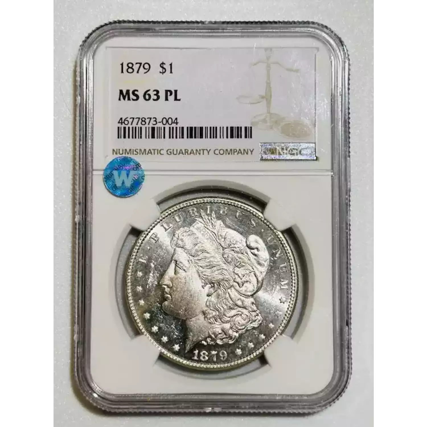 1879 Morgan Silver Dollar NGC MS-63 PL Sight White - Bob Paul Rare Coins
