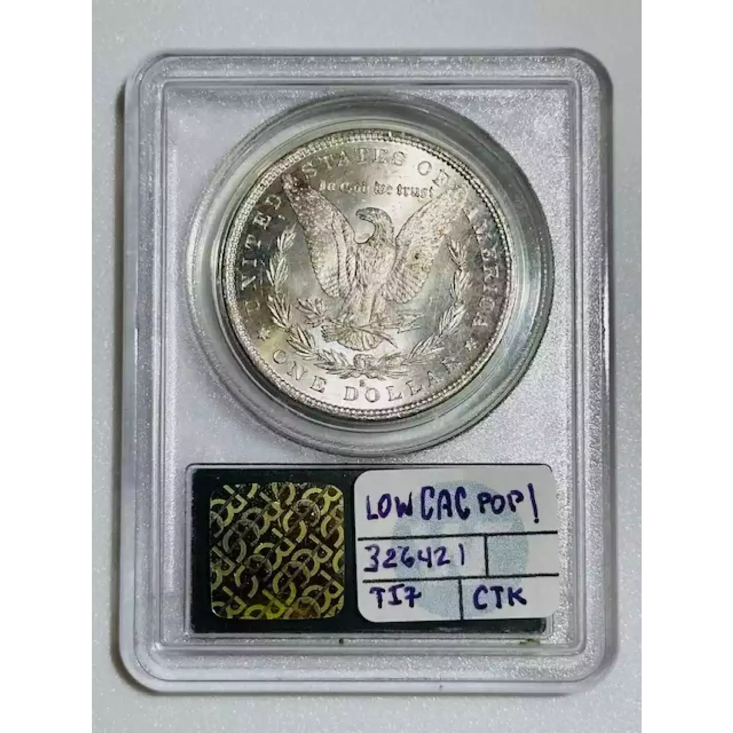 1879-S Morgan Silver Dollar PCGS MS-66 Old Green Holder OGH- LOW CAC POP CAC - Bob Paul Rare Coins