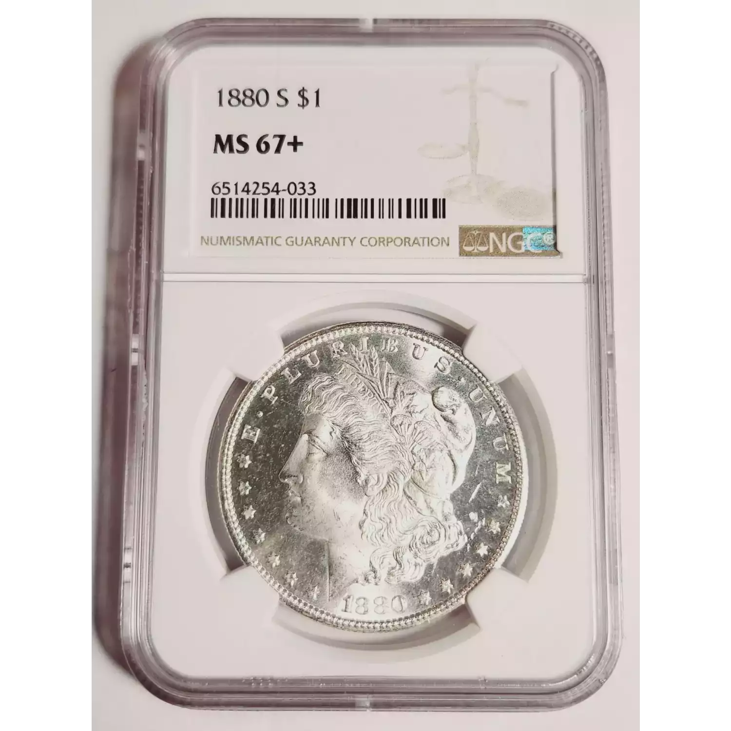 1880-S Morgan Silver Dollar NGC MS-67+ - Bob Paul Rare Coins