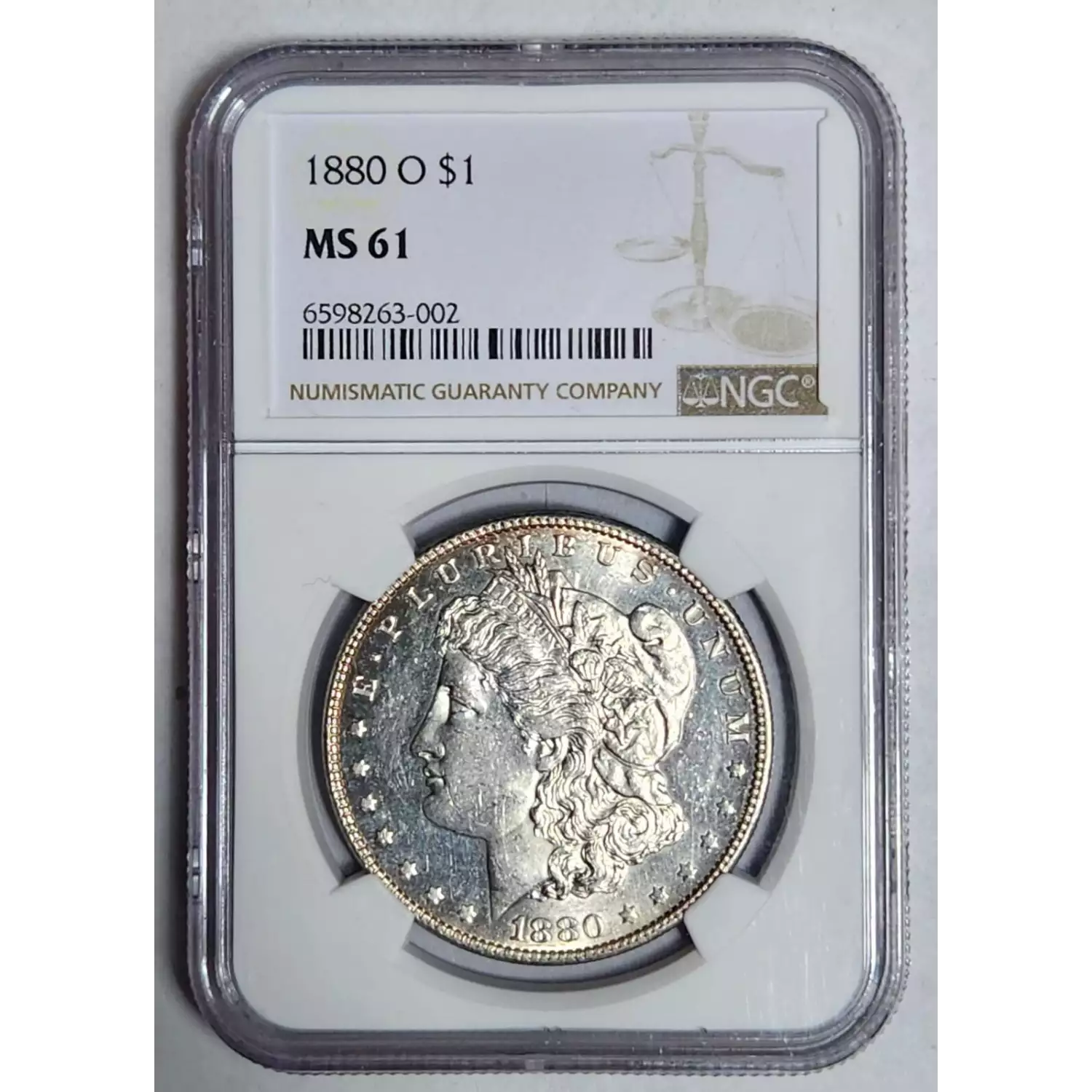 1880-O Morgan Silver Dollar NGC MS-61 - PL Look - Bob Paul Rare Coins