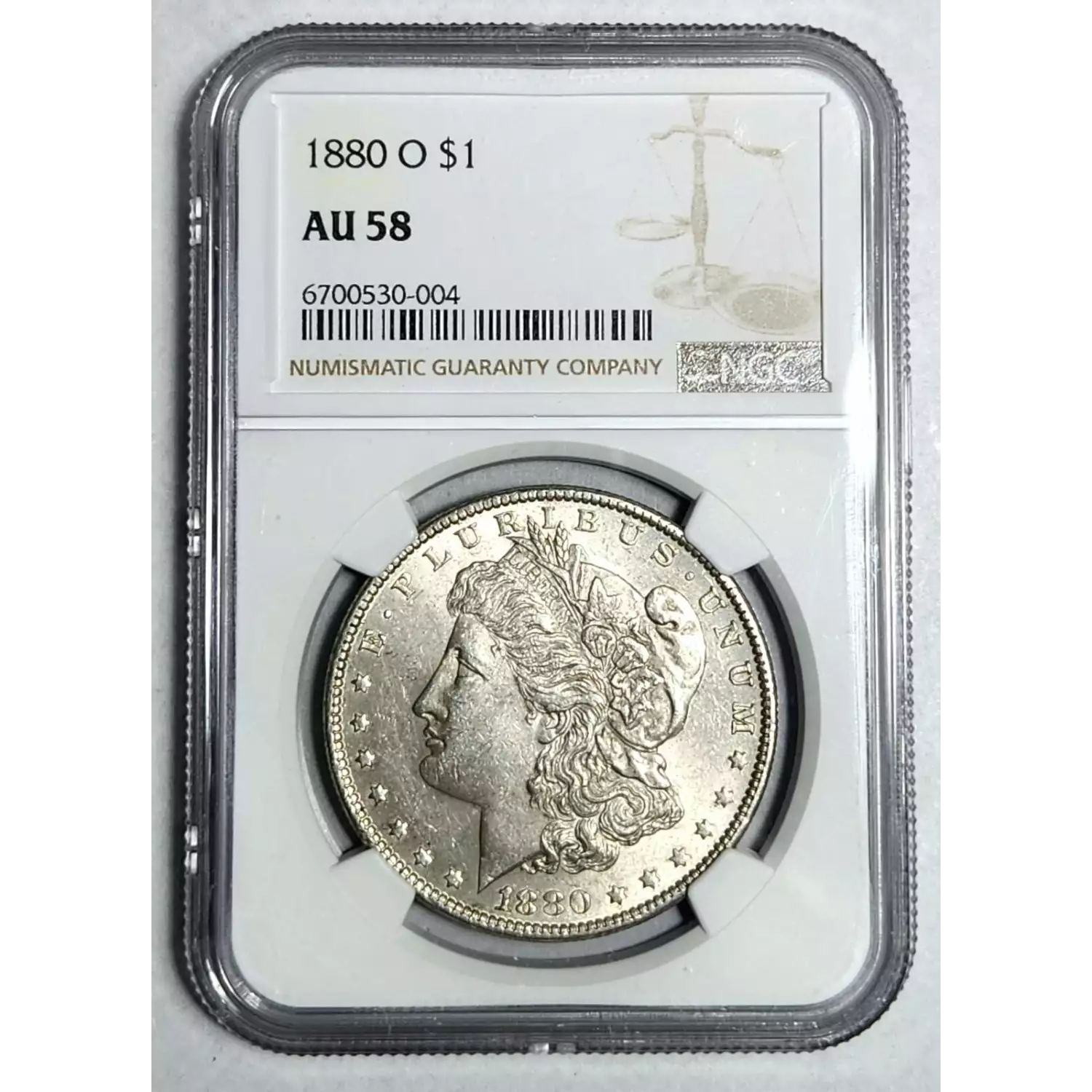 1880-O Morgan Silver Dollar NGC AU-58 - Bob Paul Rare Coins