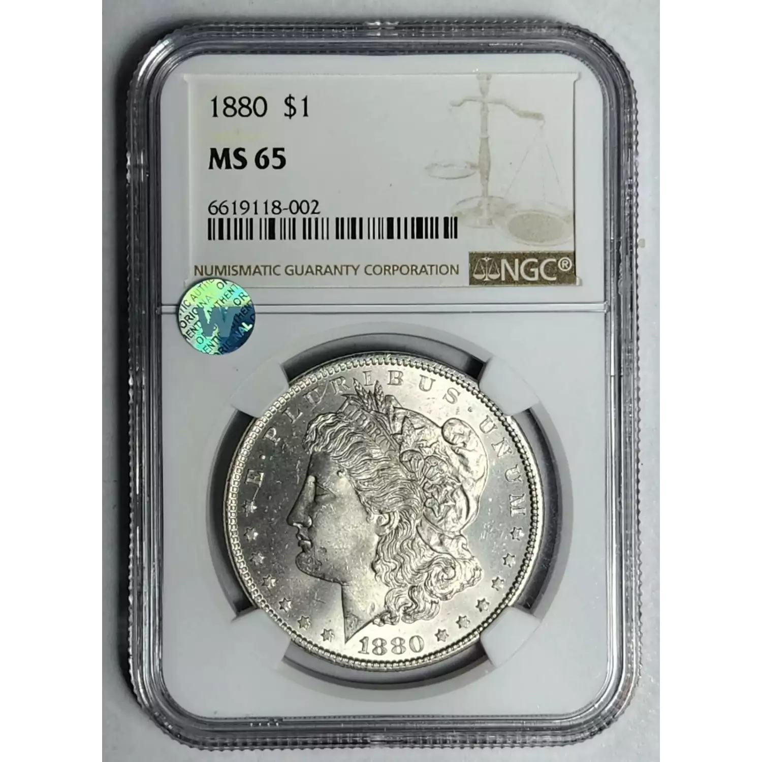 1880 Morgan Silver Dollar NGC MS-65 Sight White - Bob Paul Rare Coins