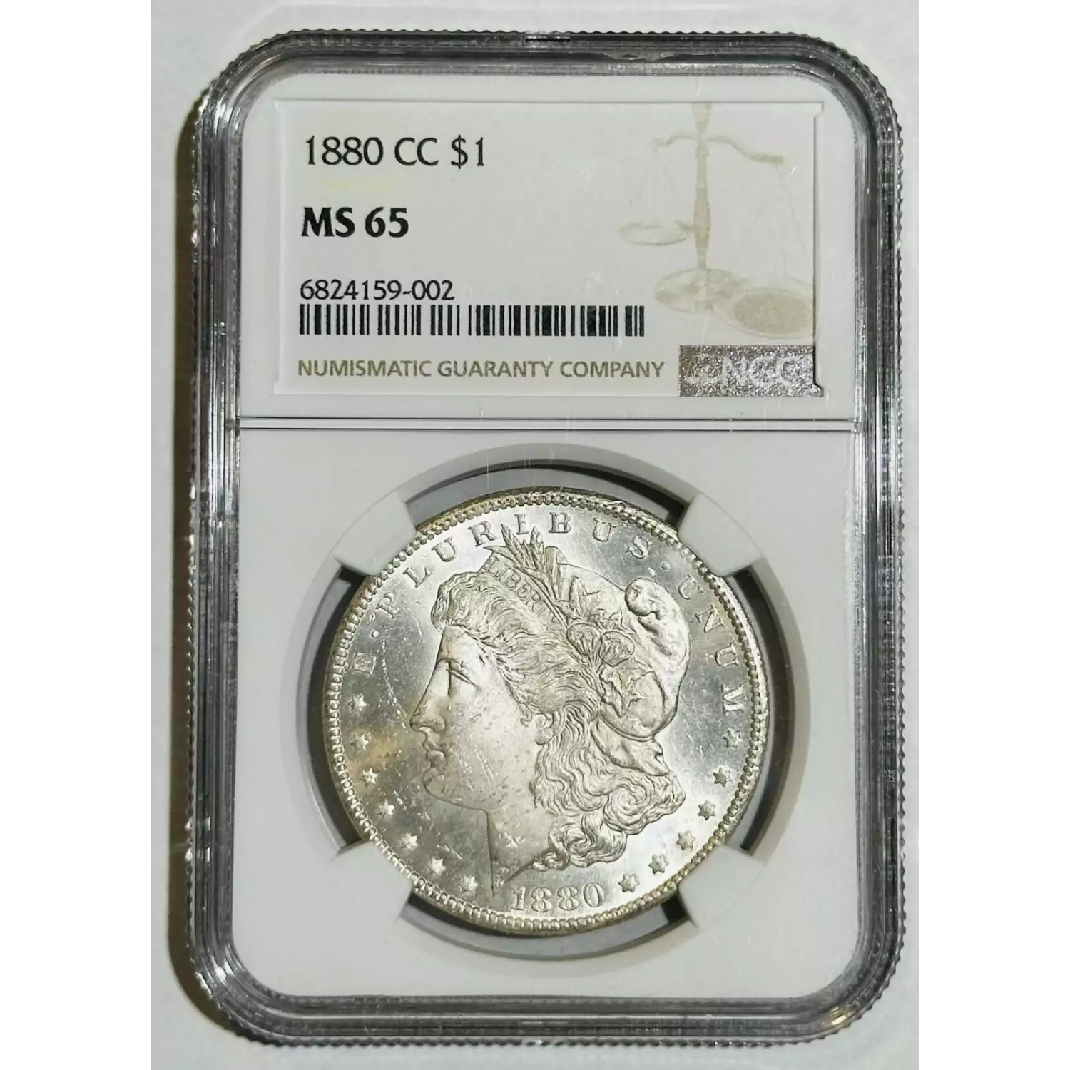 1880-CC Morgan Silver Dollar NGC MS-65 - Bob Paul Rare Coins
