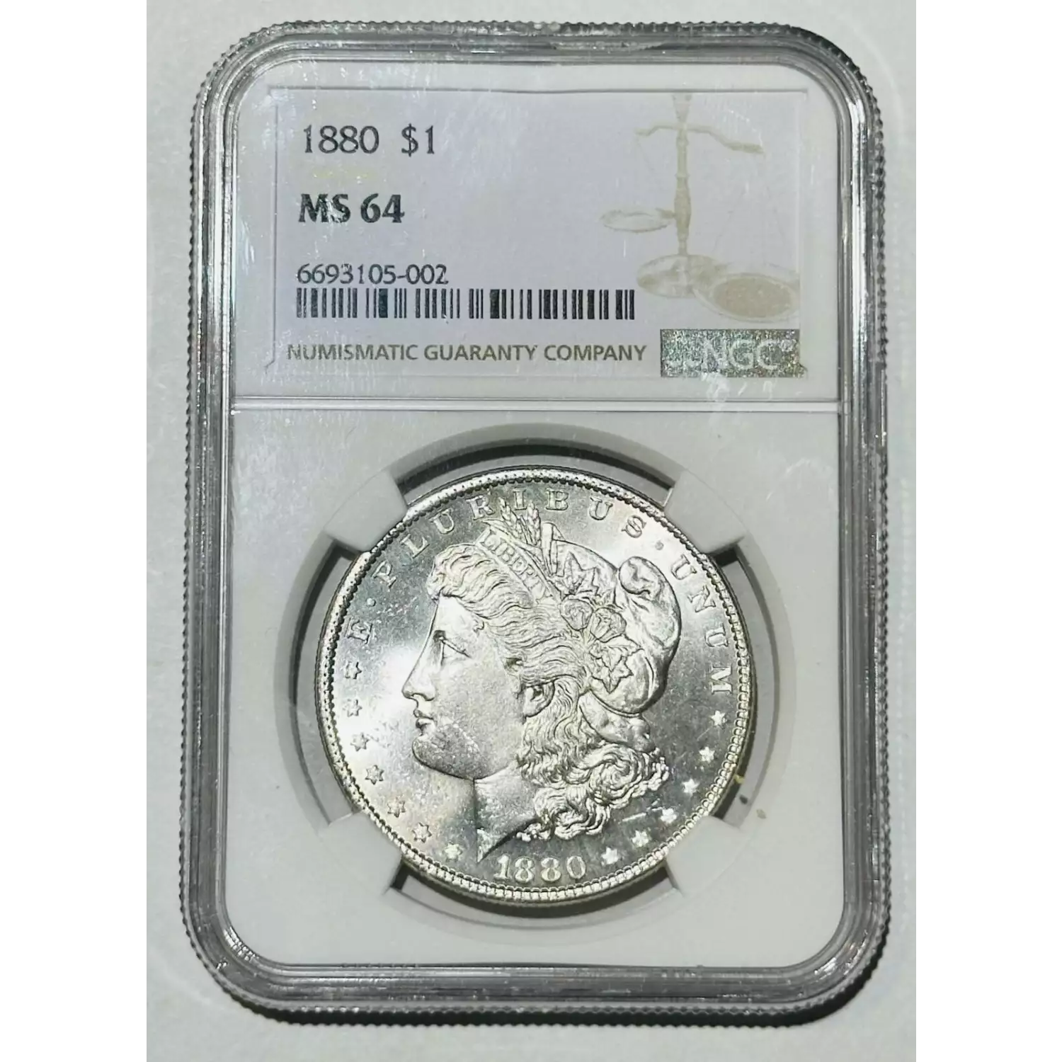 1880 Morgan Silver Dollar NGC MS-64 - Bob Paul Rare Coins