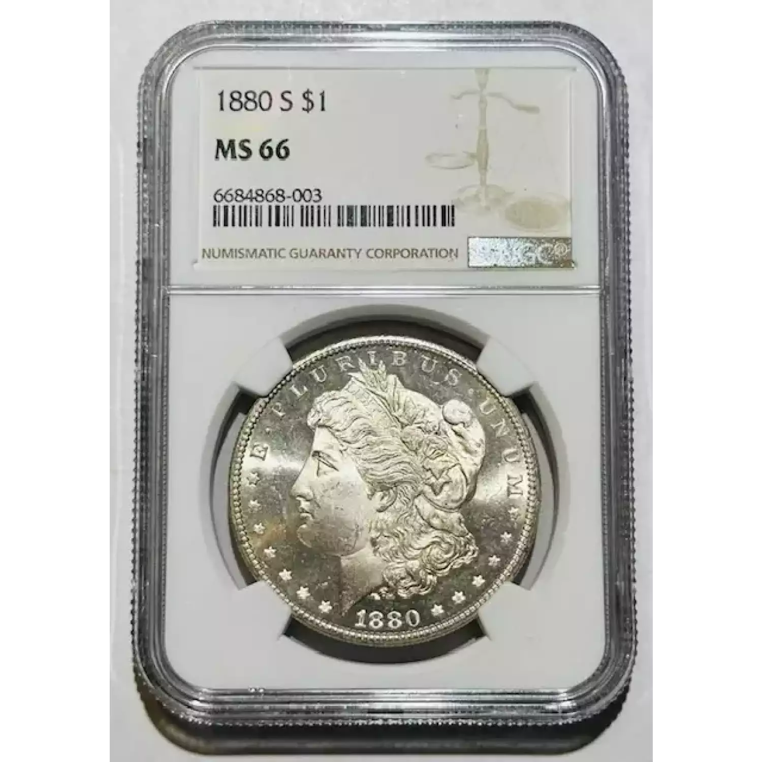 1880-S Morgan Silver Dollar NGC MS-66 - Bob Paul Rare Coins