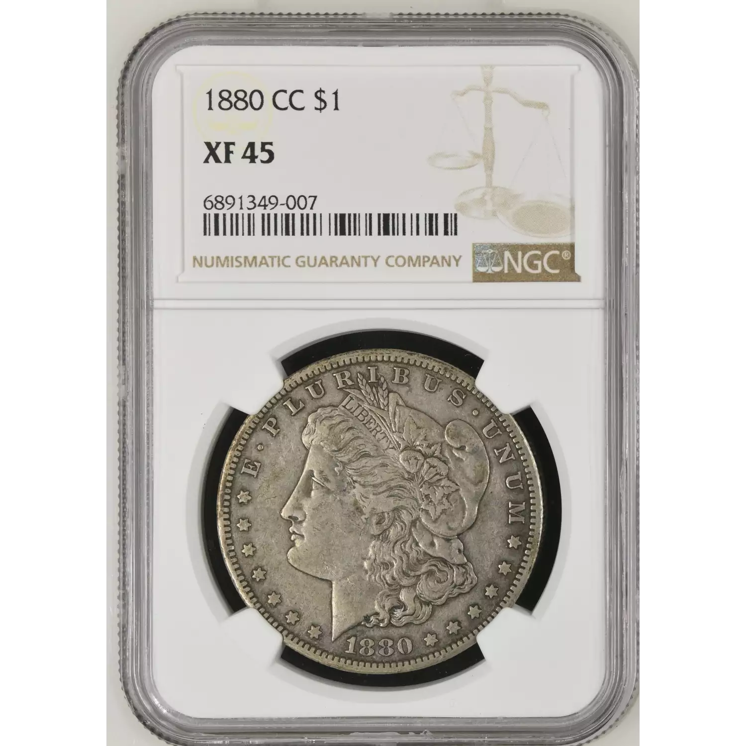 1880-CC Morgan Silver Dollar NGC XF-45 - Bob Paul Rare Coins