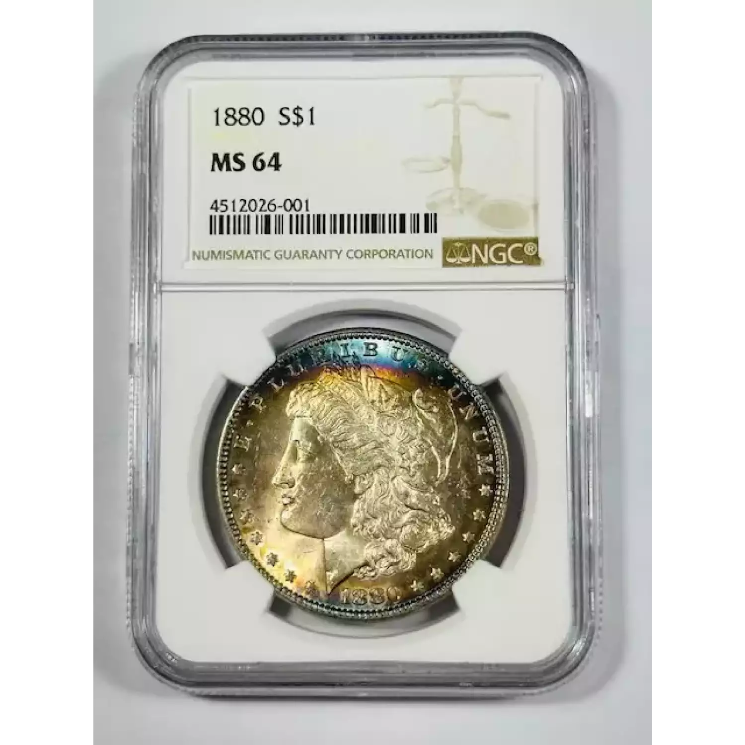 1880 Morgan Silver Dollar NGC MS-64 - Bob Paul Rare Coins