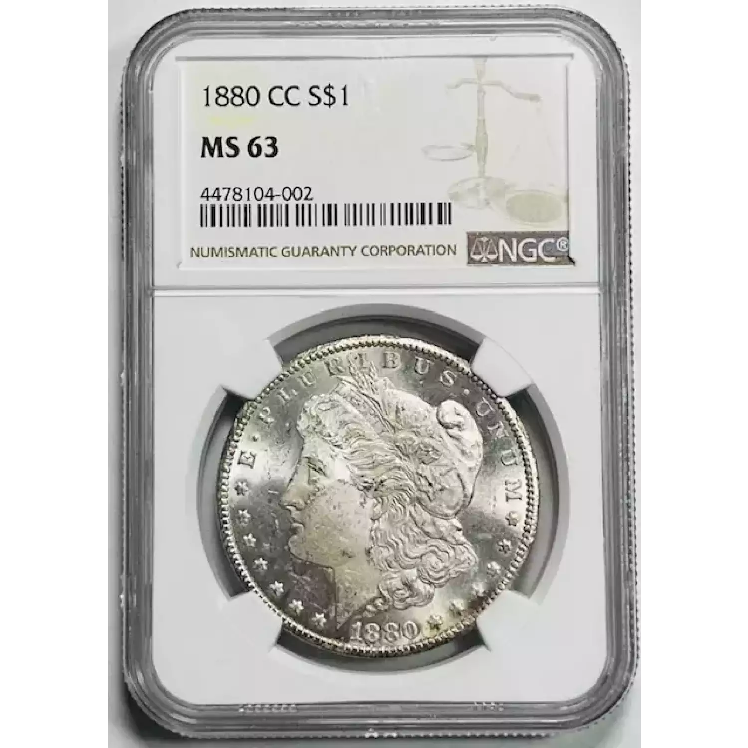 1880-CC Morgan Silver Dollar NGC MS-63 - Bob Paul Rare Coins