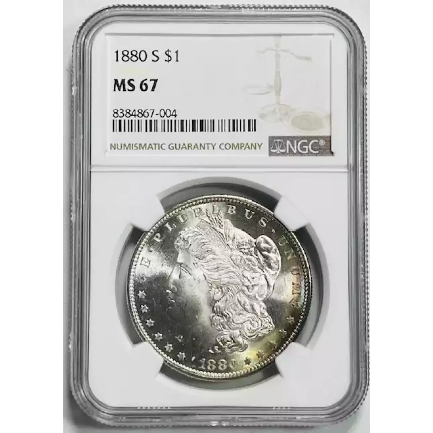 1880-S Morgan Silver Dollar NGC MS-67 Pretty Toning! - Bob Paul Rare Coins
