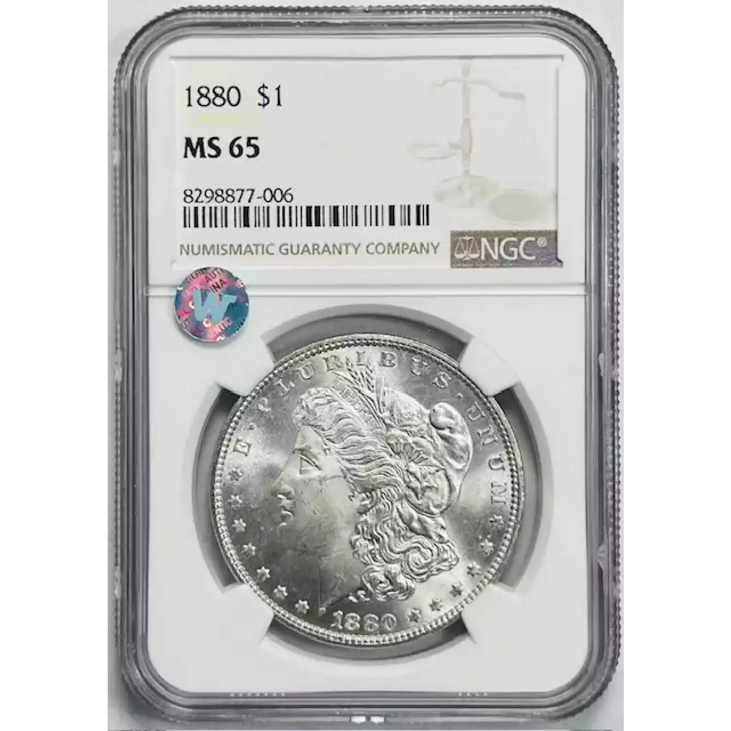 1880 Morgan Silver Dollar NGC MS-65 Sight White - Bob Paul Rare Coins