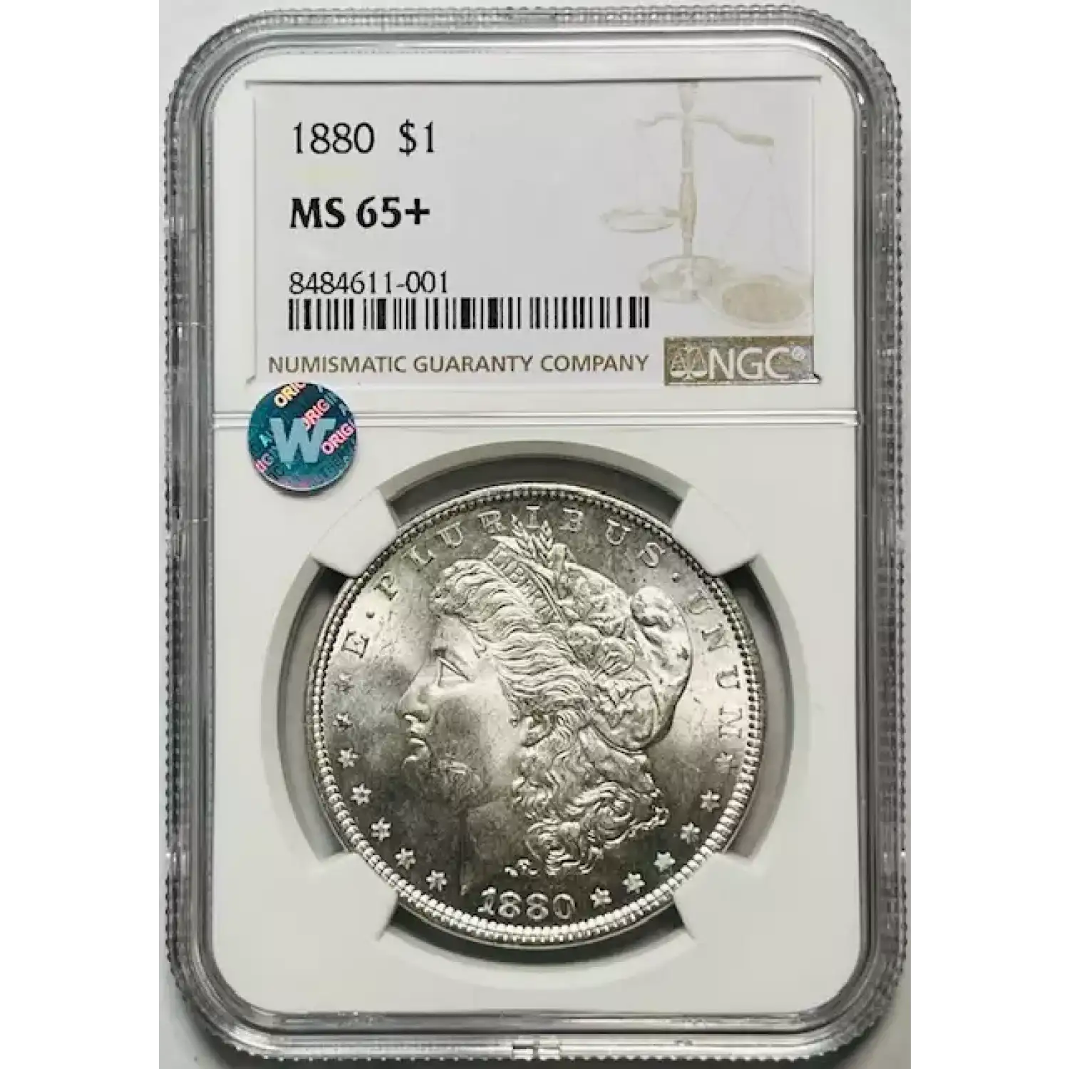 1880 Morgan Silver Dollar NGC MS-65+ Sight White - Bob Paul Rare Coins