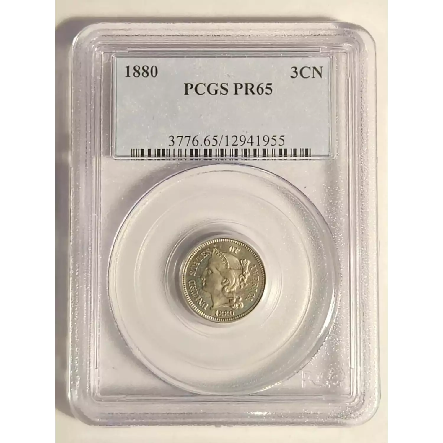 1880 Three Cent Pieces (Nickel) PCGS PR-65 - Bob Paul Rare Coins