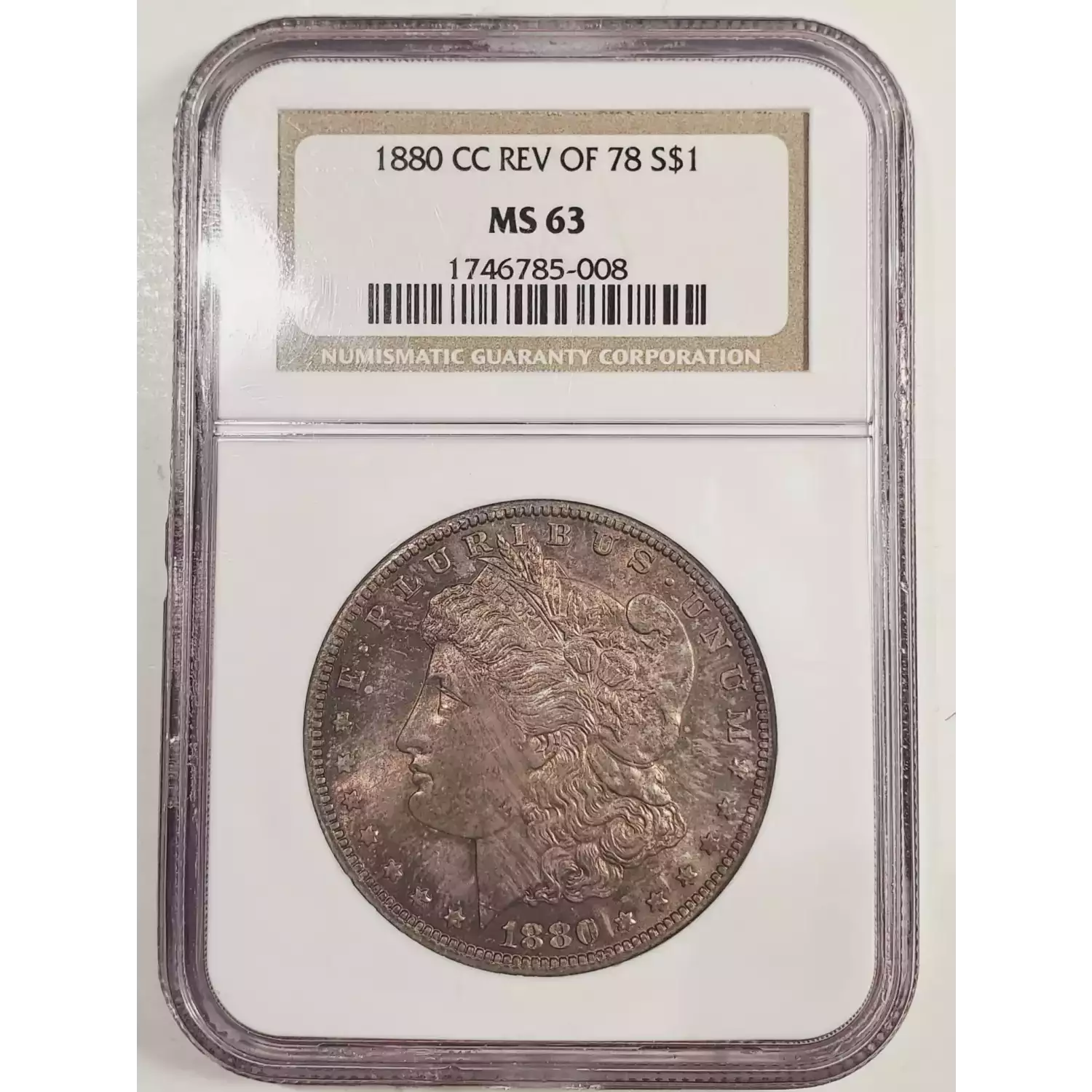1880-CC Morgan Silver Dollar NGC MS-63 CC REV OF 78 - Bob Paul Rare Coins