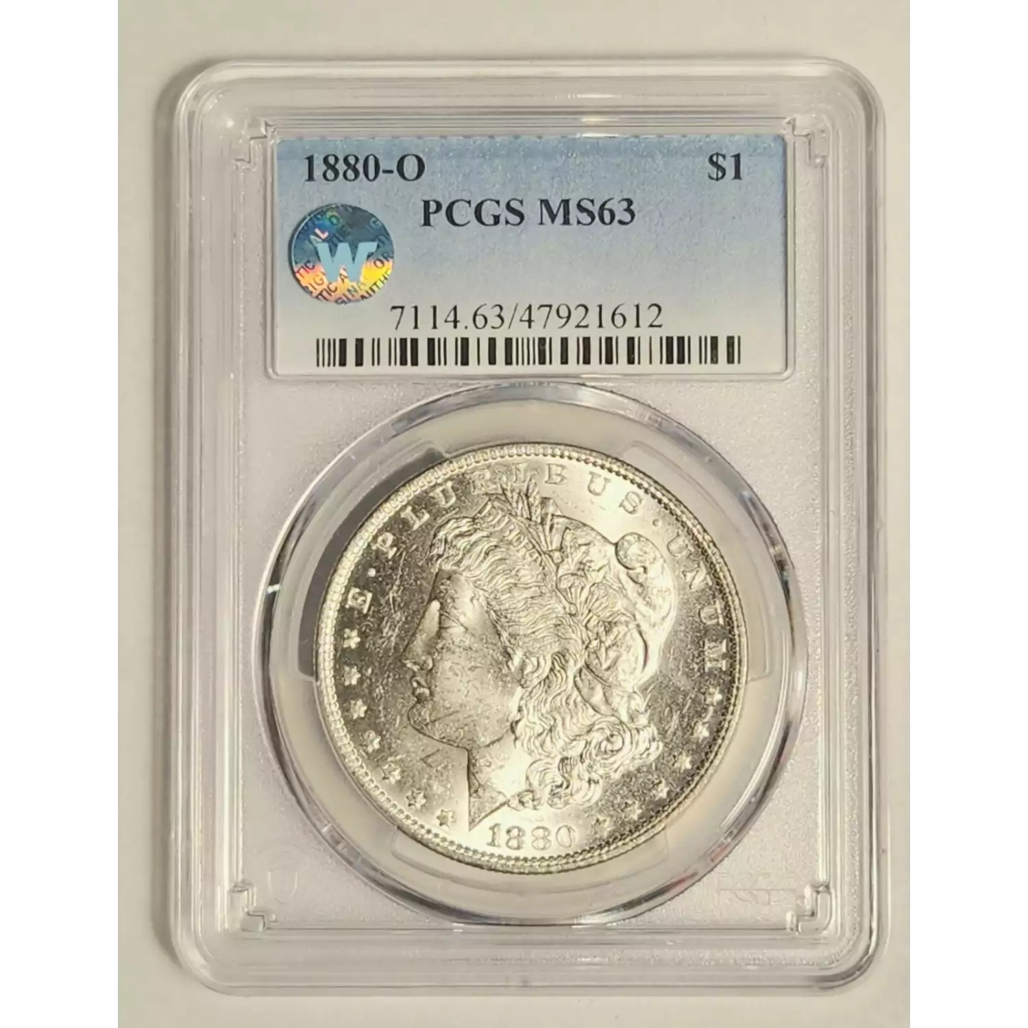 1880-O Morgan Silver Dollar PCGS MS-63 Sight White - Bob Paul Rare Coins