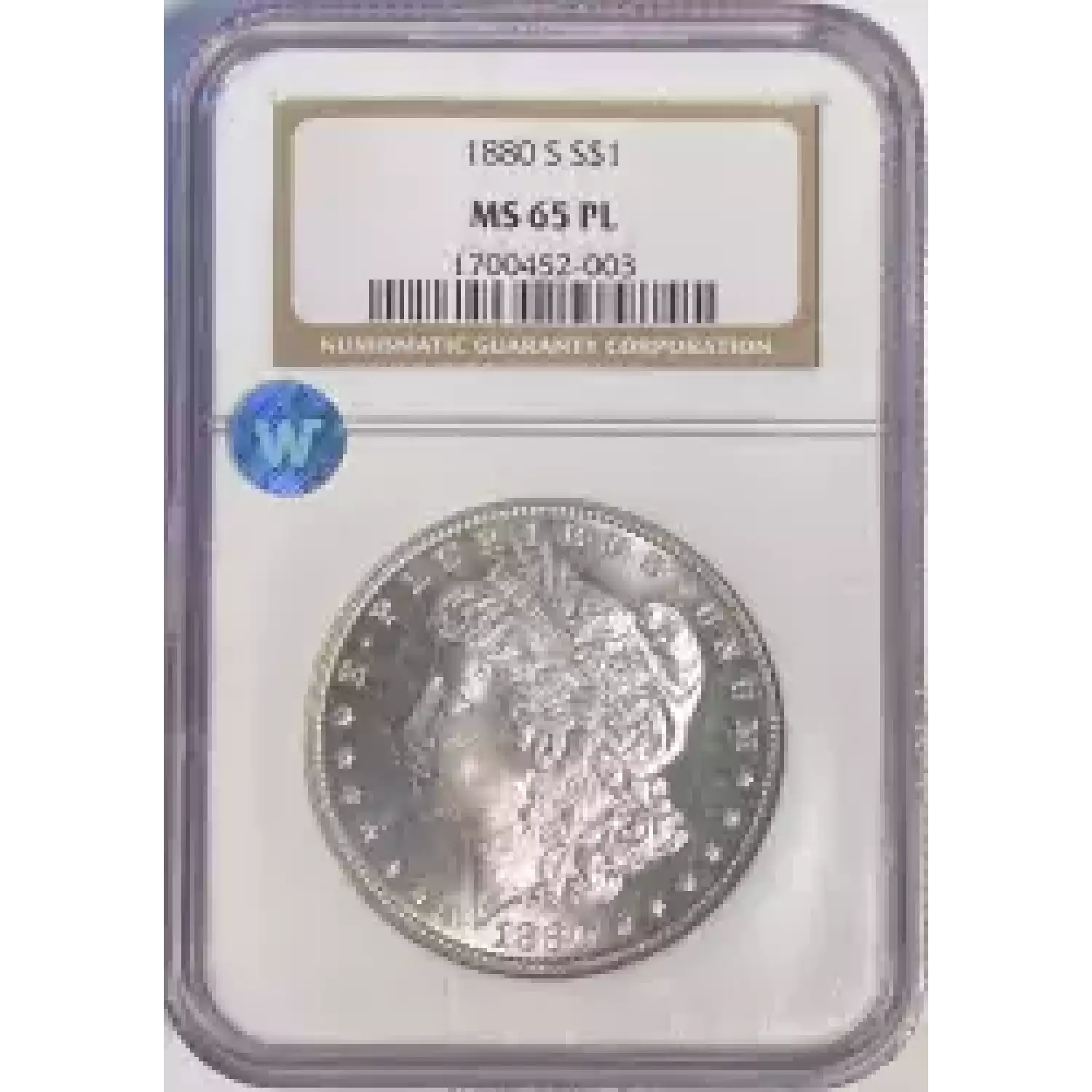 1880-S Morgan Silver Dollar NGC MS-65 PL Sight White - Bob Paul Rare Coins