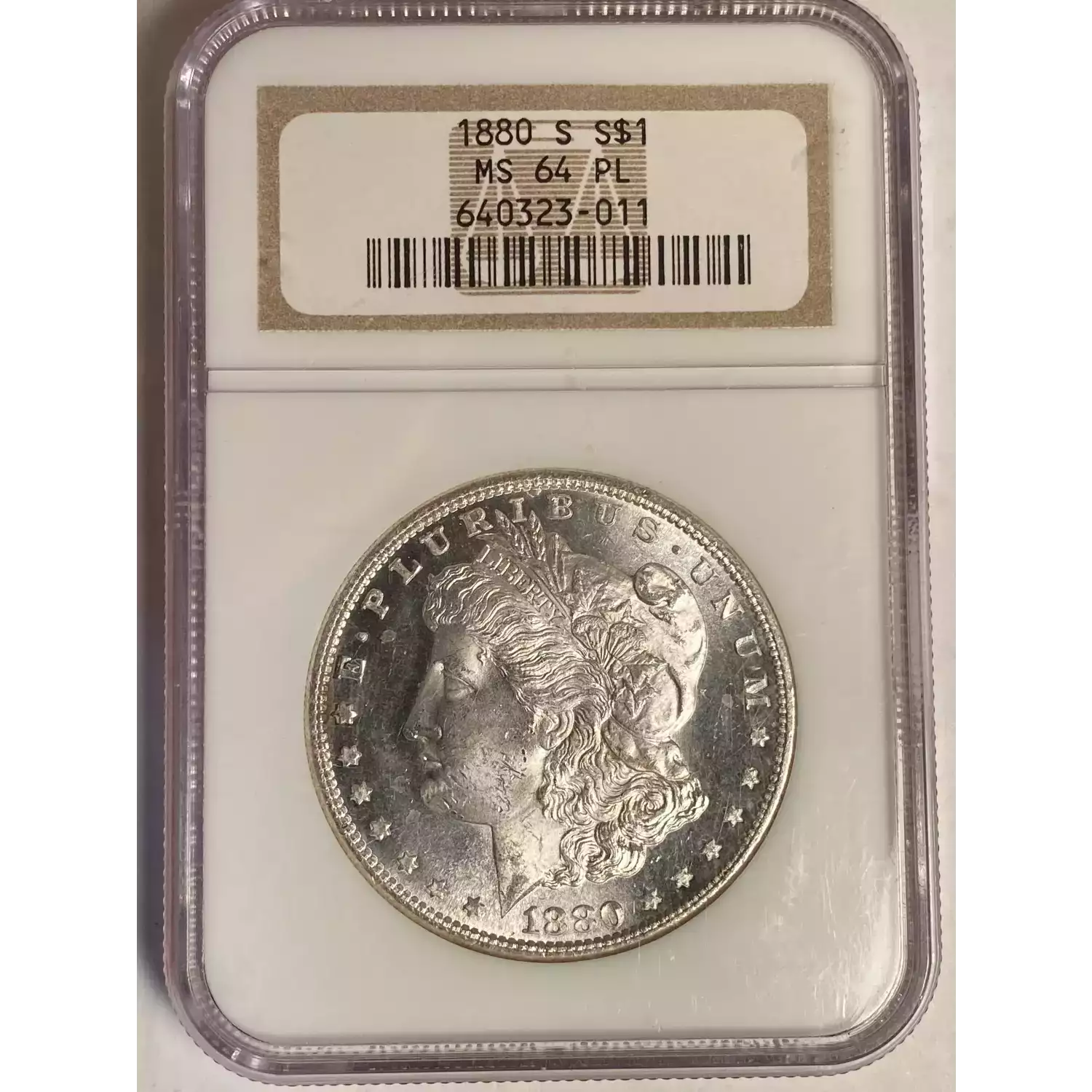 1880-S Morgan Silver Dollar NGC MS-64 PL - Bob Paul Rare Coins