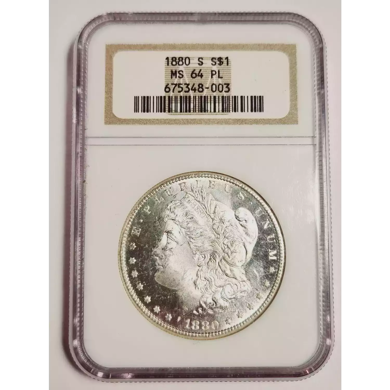 1880-S Morgan Silver Dollar NGC MS-64 PL - Bob Paul Rare Coins