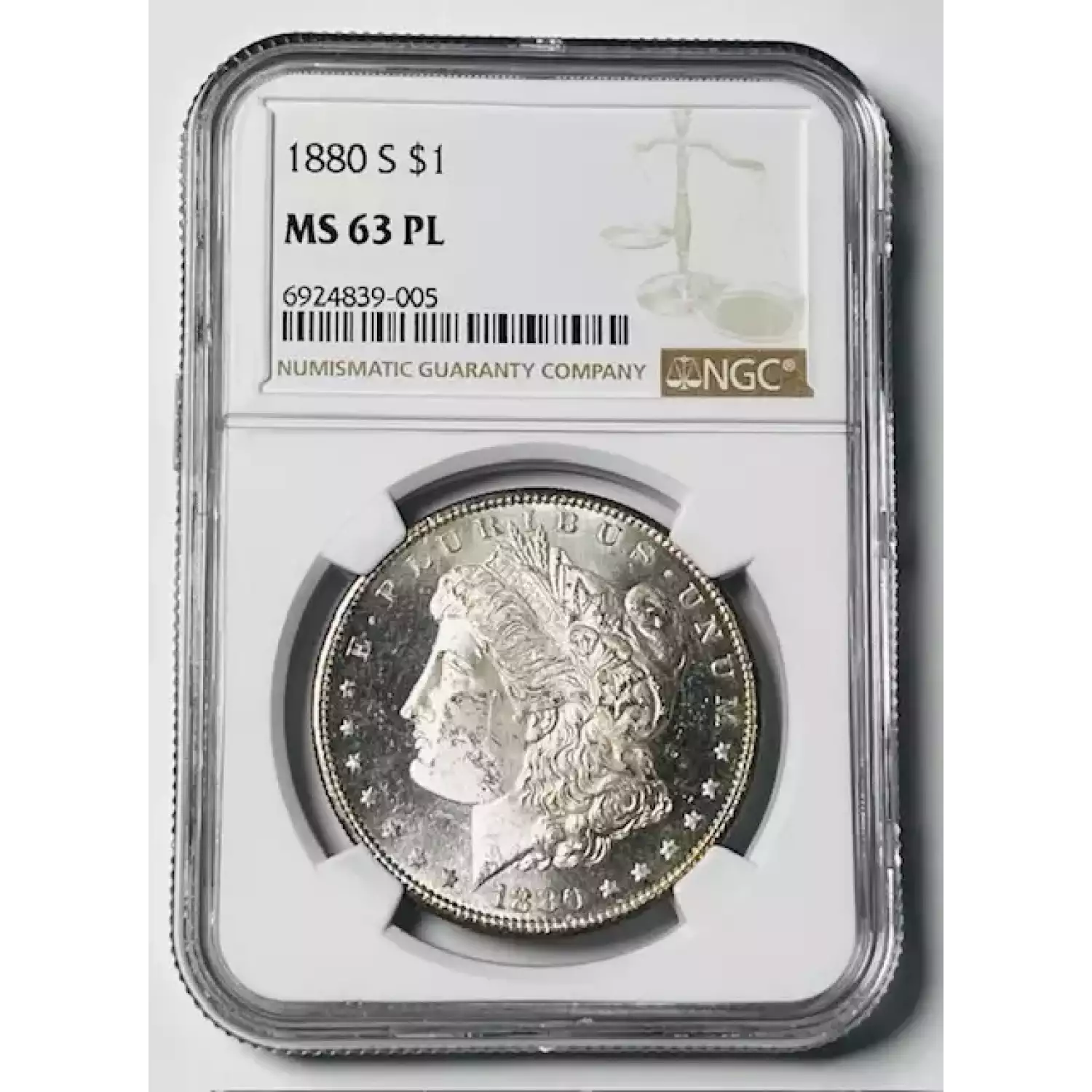 1880-S Morgan Silver Dollar NGC MS-63 PL PL - Bob Paul Rare Coins