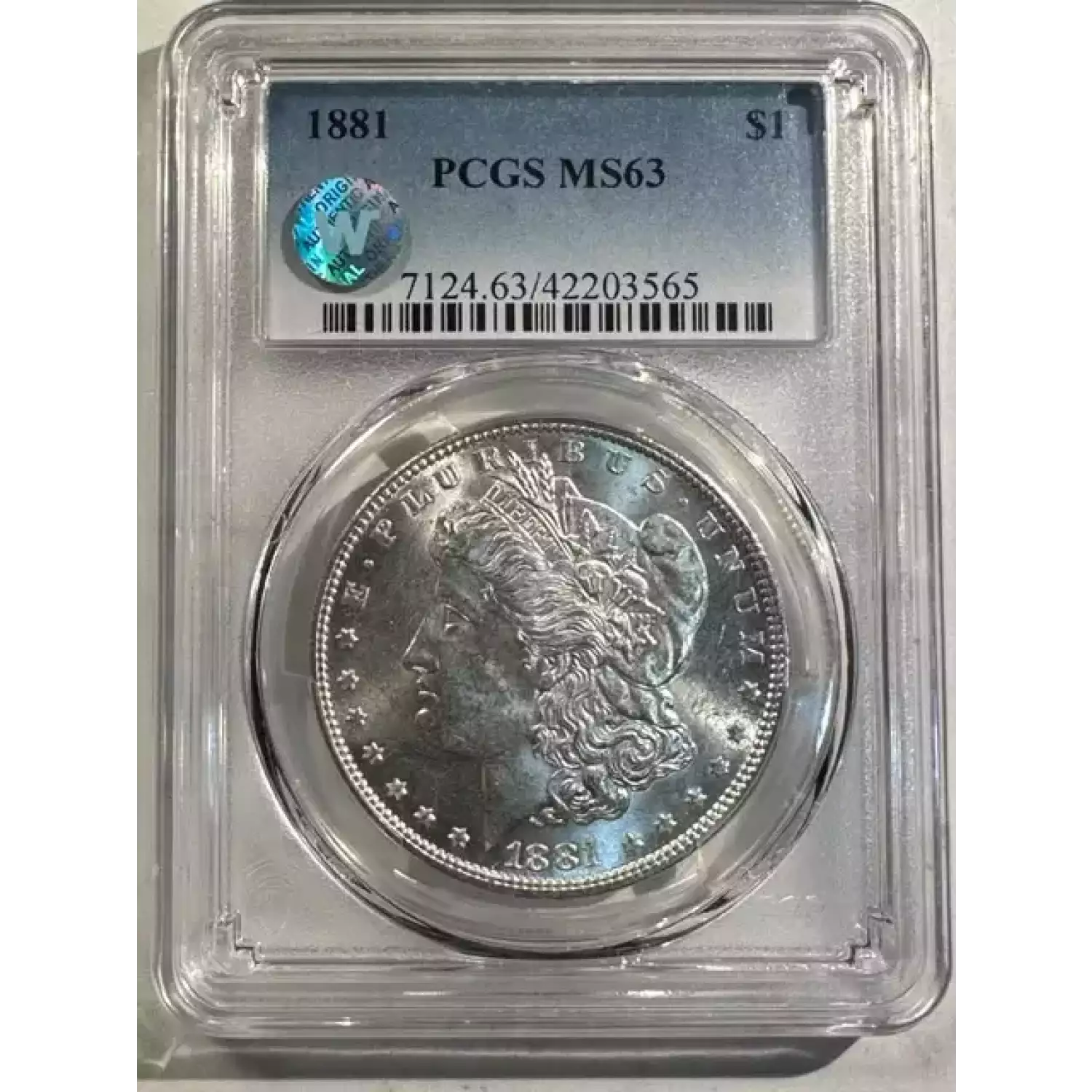 1881 Morgan Silver Dollar PCGS MS-63 Sight White - Bob Paul Rare Coins