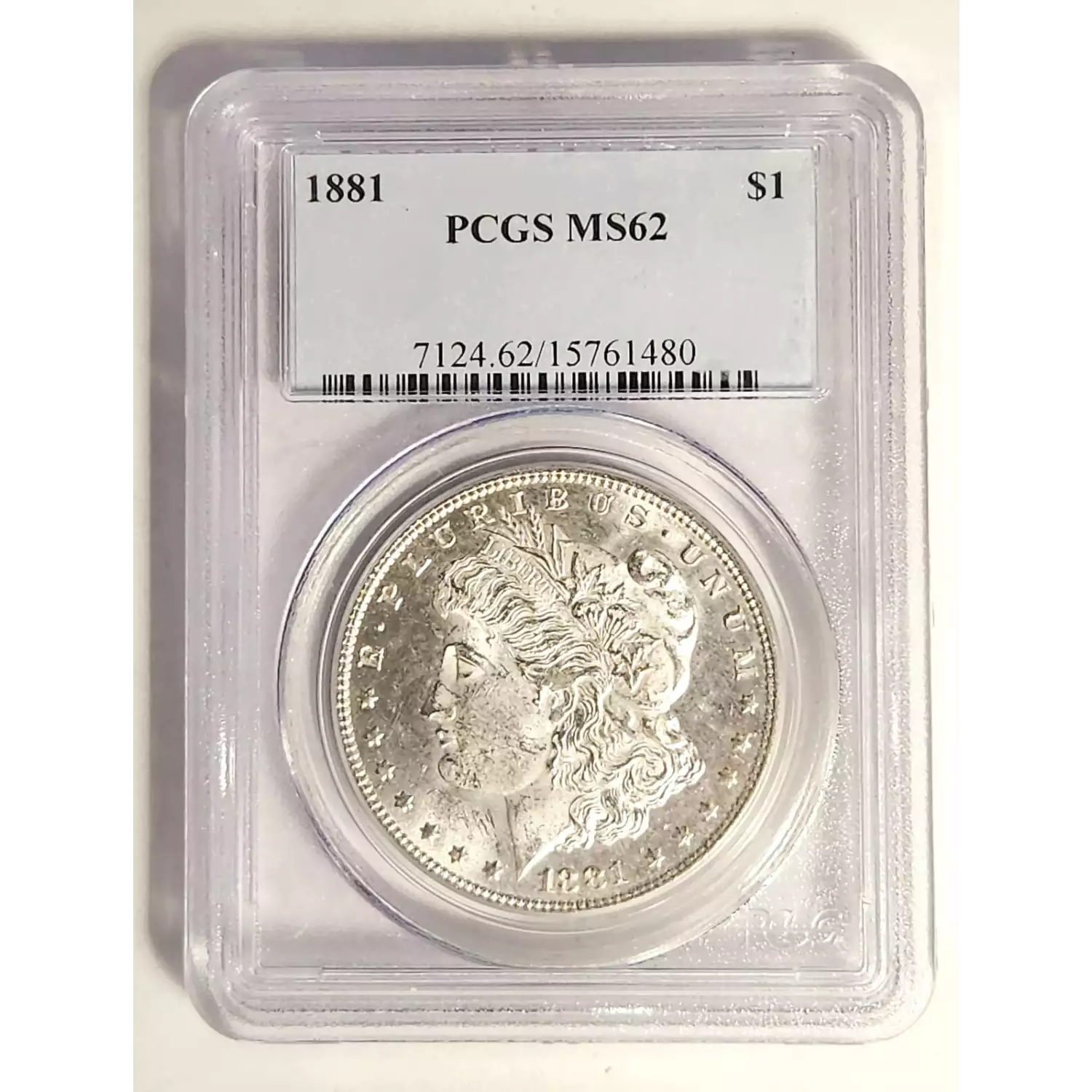 1881 Morgan Silver Dollar PCGS MS-62 - WHITE - Bob Paul Rare Coins